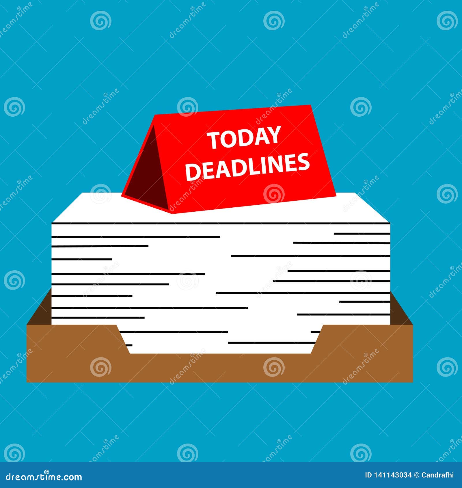 Clean And Modern Wooden Paper Box Supplied With Deadlines Sign On Top ...