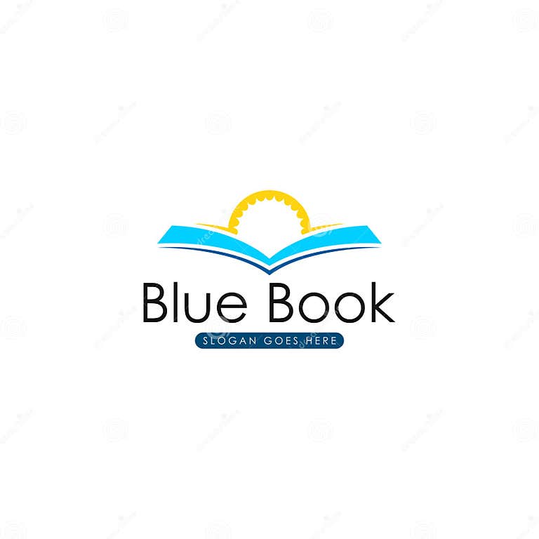 Book Logo Template. Book Logo Vector Stock Vector - Illustration of ...
