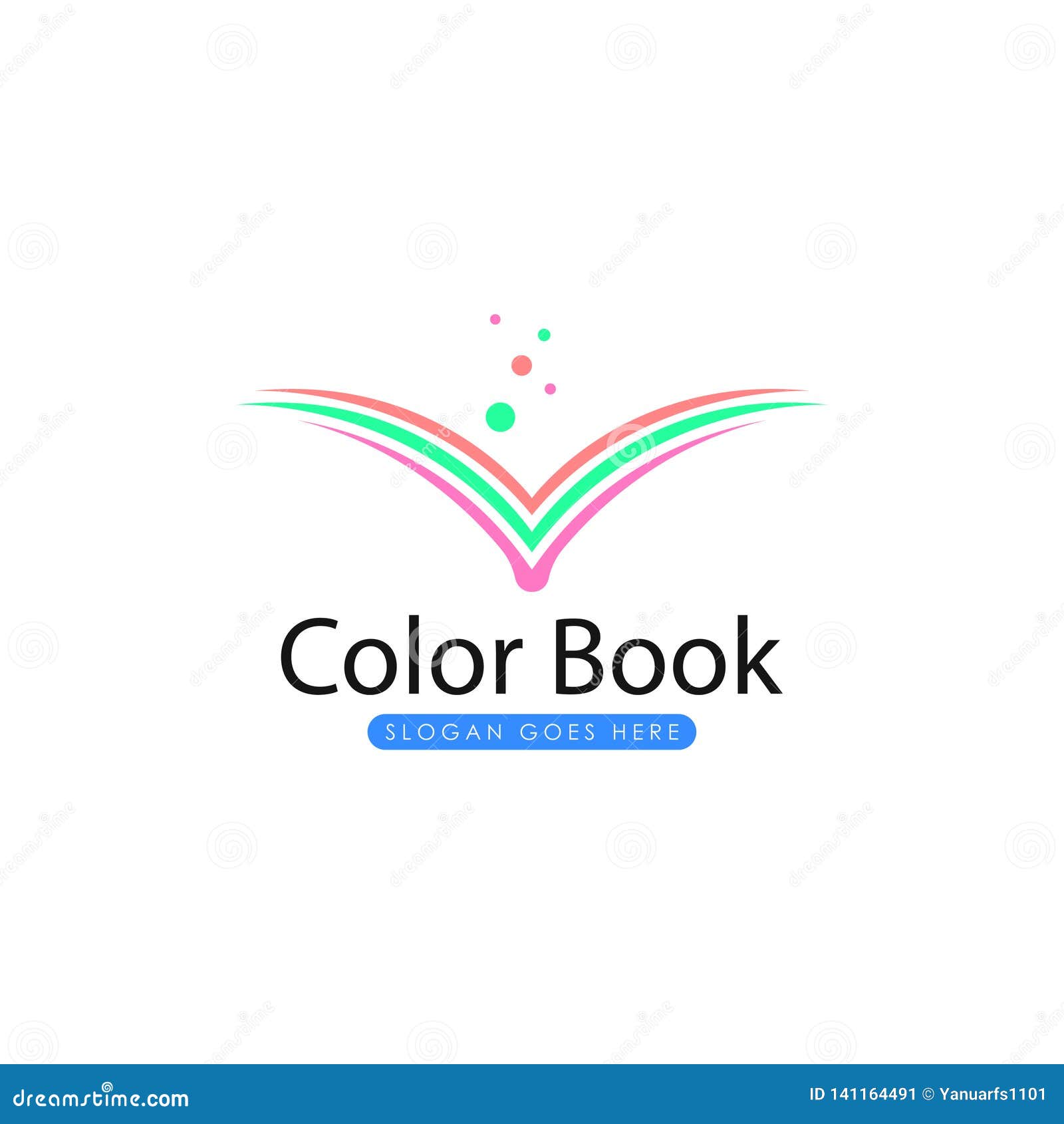Book Logo Template. Book Logo Vector Stock Illustration - Illustration ...