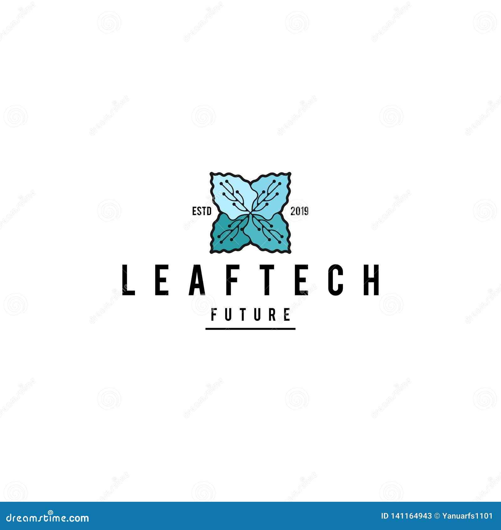 Leaf Tech Logo Vector Template Stock Vector - Illustration of logos ...