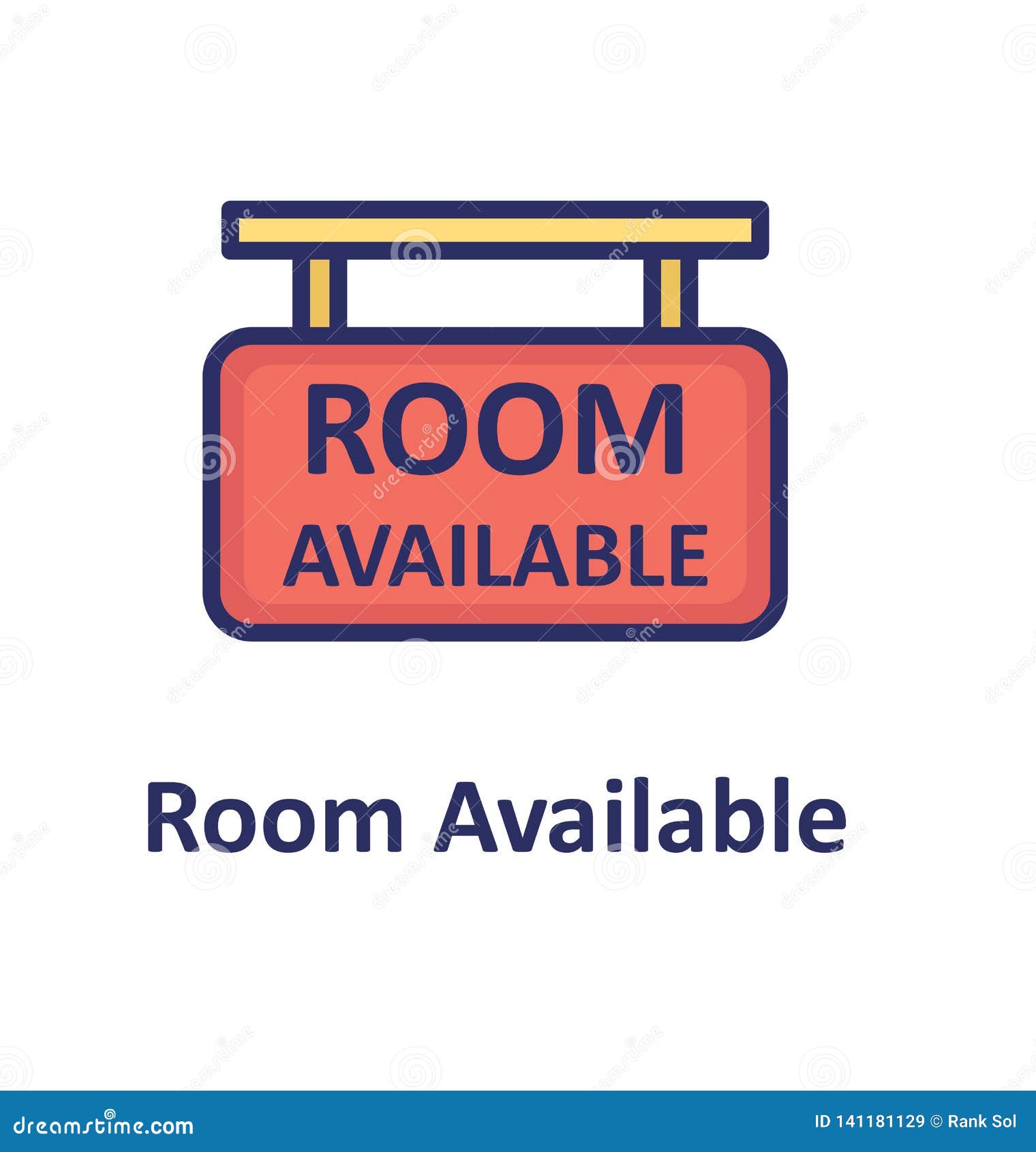 Rooms Available Isolated Vector Icon Which Can Easily Modify or Edit ...