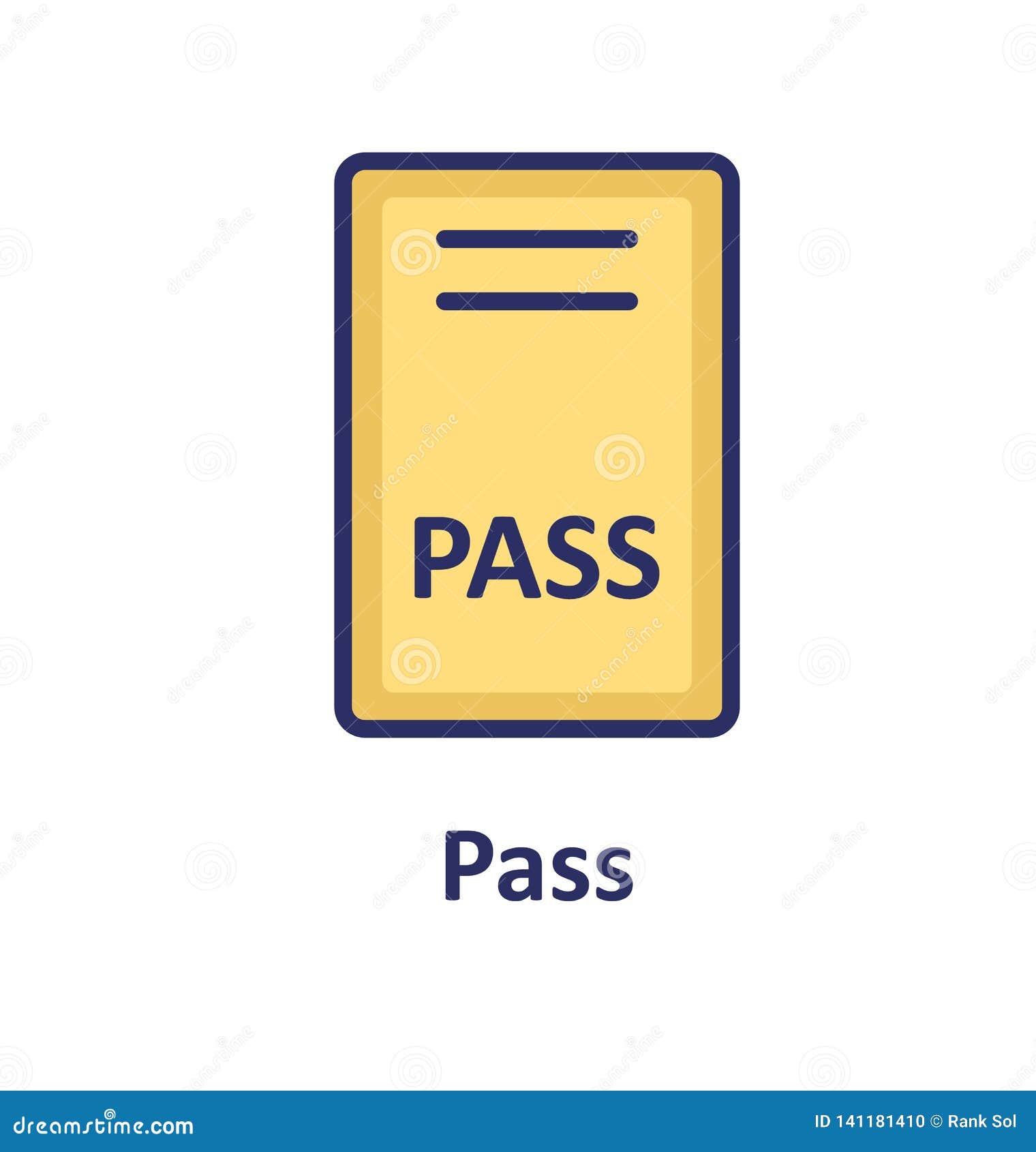 Pass Isolated Vector Icon Which Can Easily Modify or Edit Stock Vector ...
