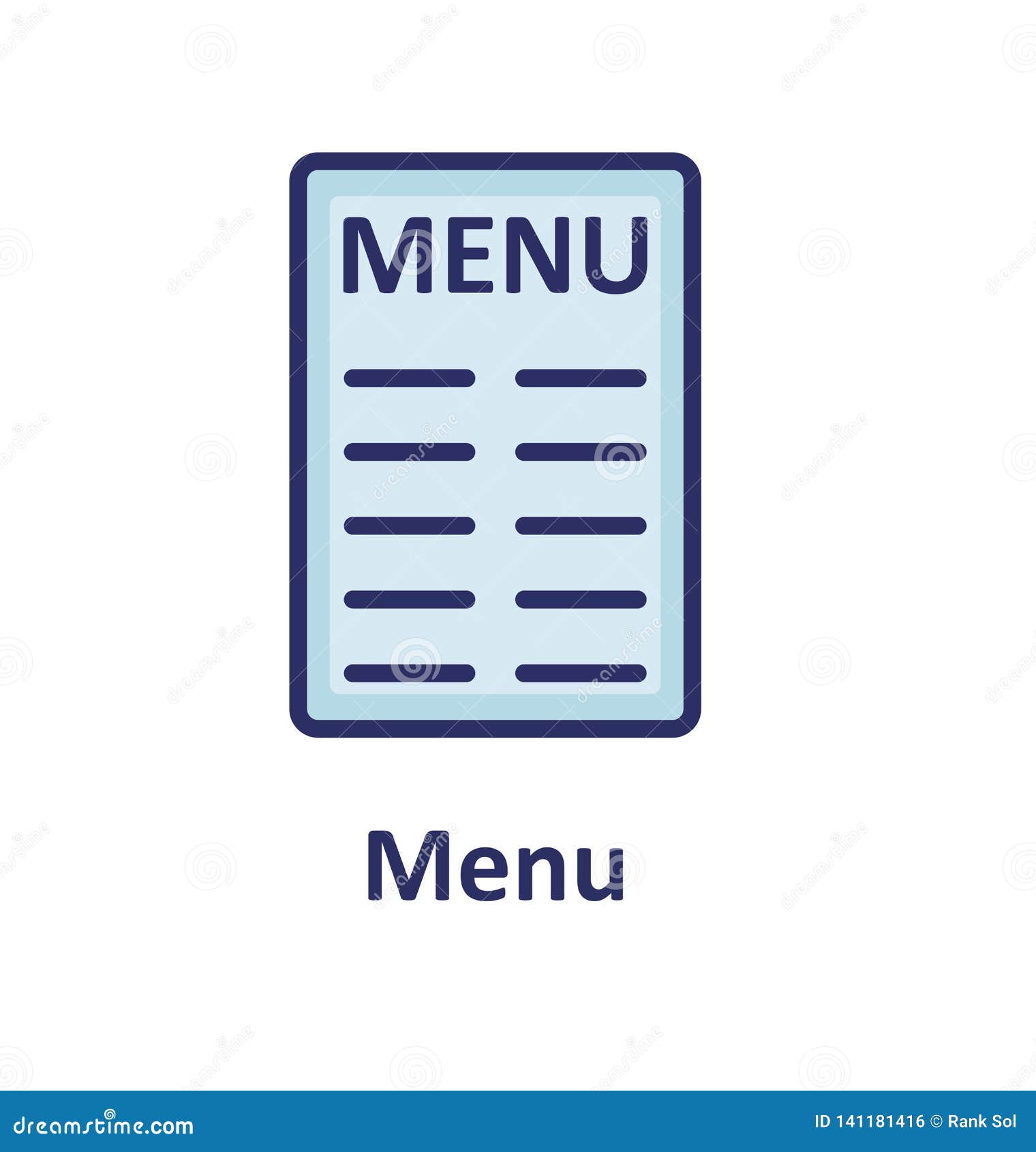 Menu Isolated Vector Icon Which Can Easily Modify or Edit Stock Vector ...
