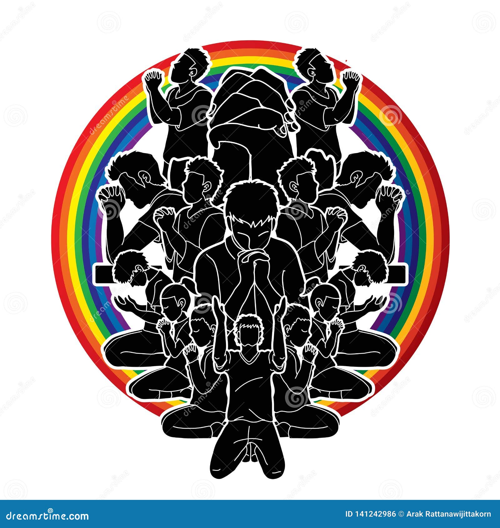 Praise People Speech Bubbles Compliments Words Stock Image ...