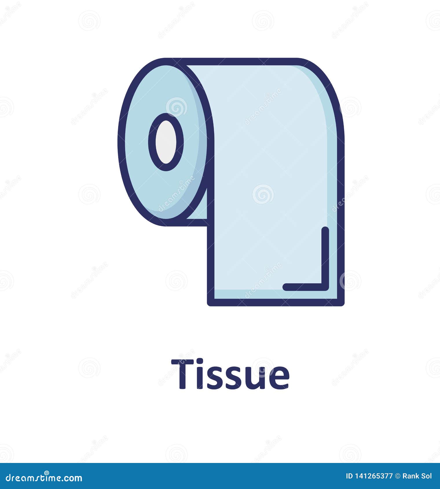 Tissue Roll Isolated Vector Icon Which Can Easily Modify or Edit Stock ...