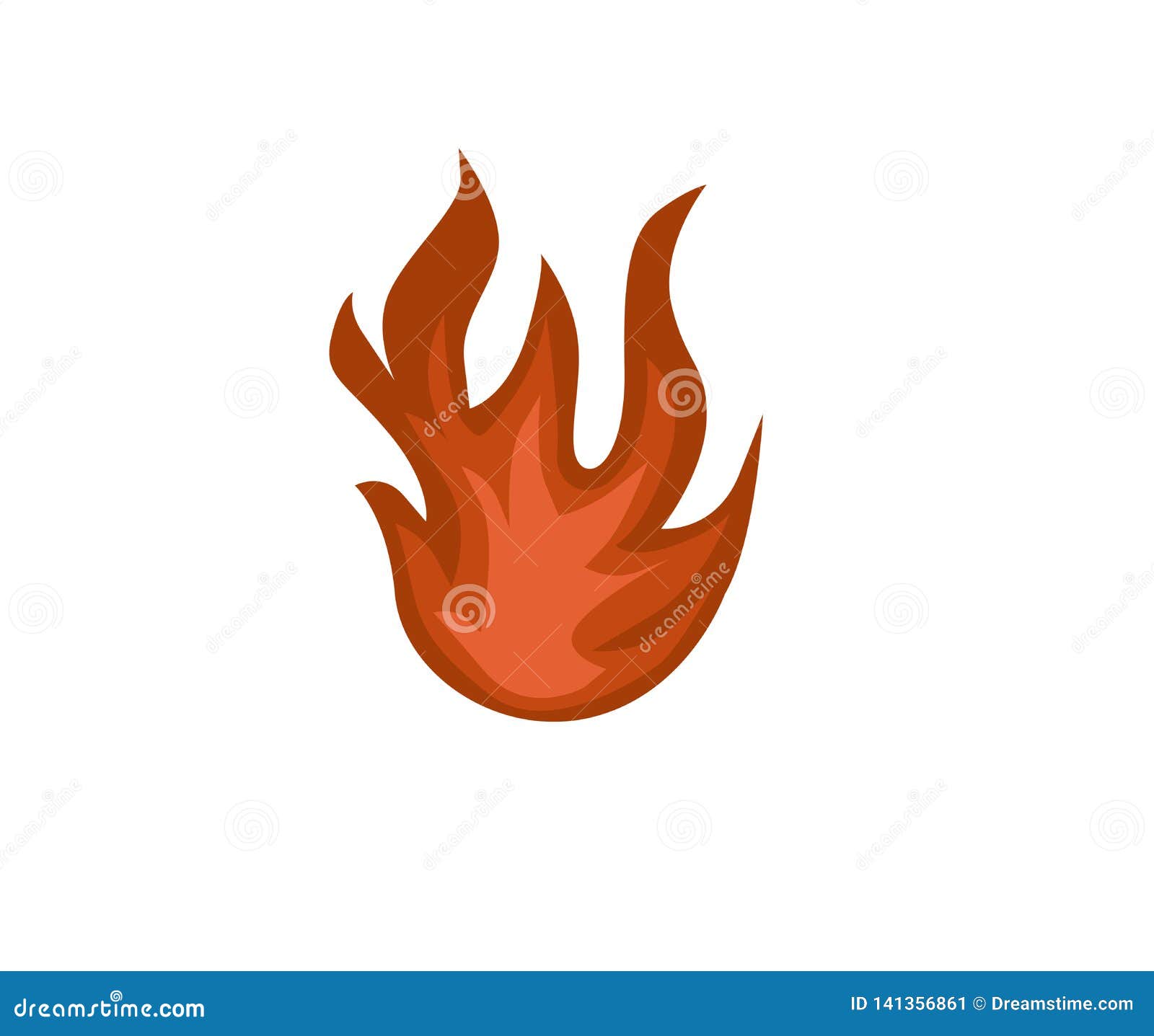 Fire ball on stock image. Image of icon, background - 141356861