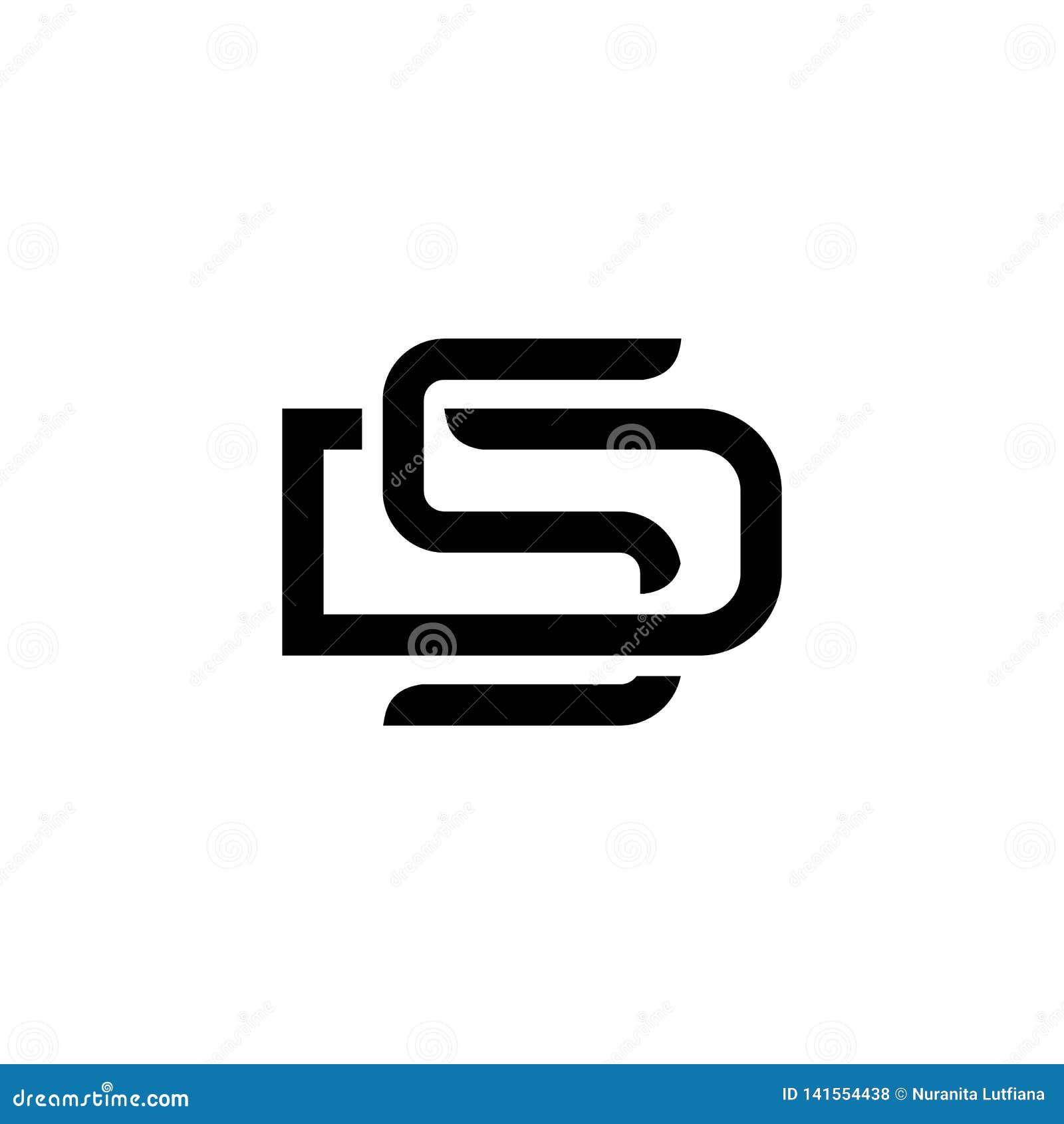 DS Letter Combination Logo Icon Stock Vector - Illustration of monogram ...