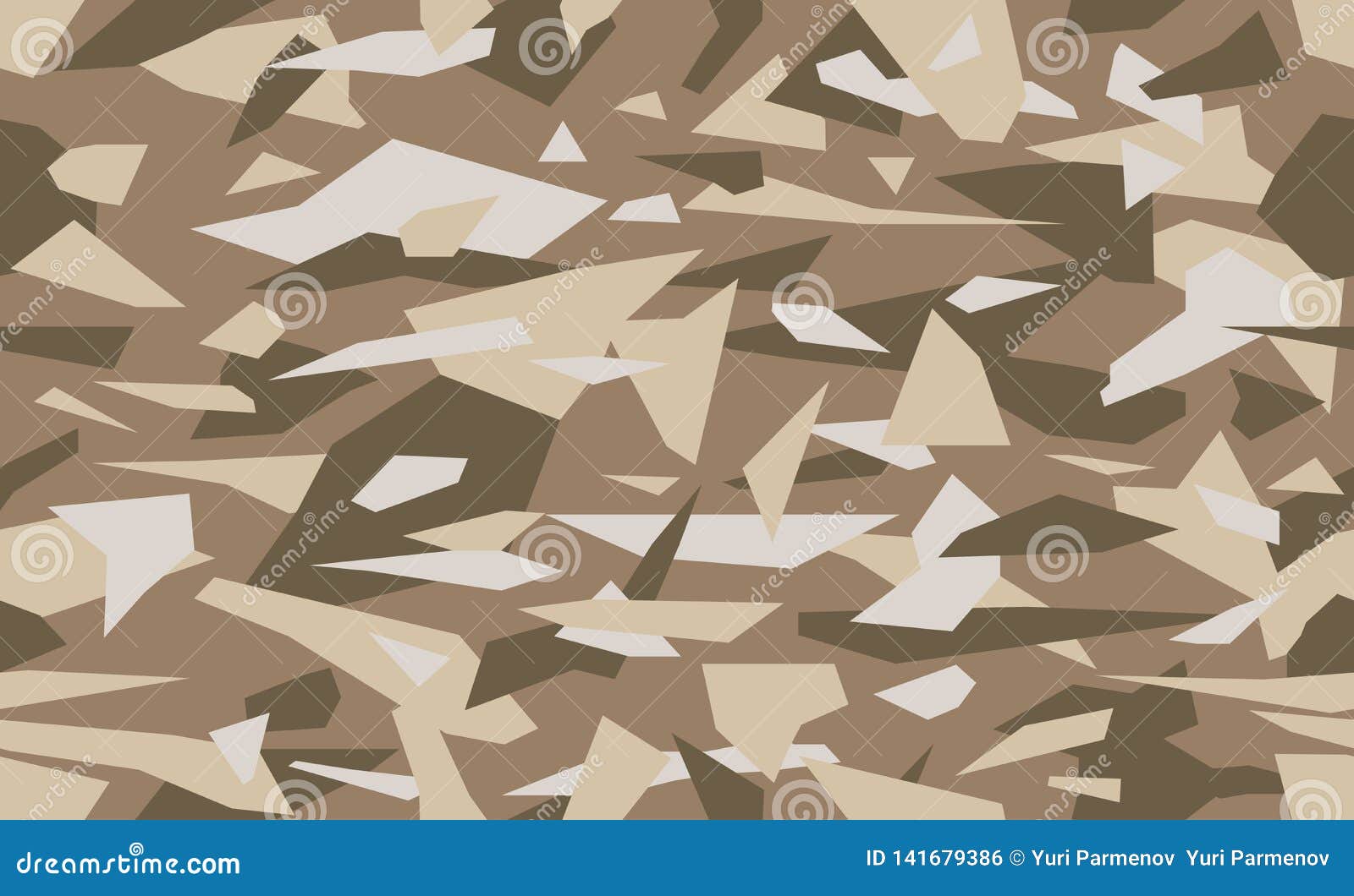Triangular Camouflage Pattern Background, Seamless Vector Illustration ...