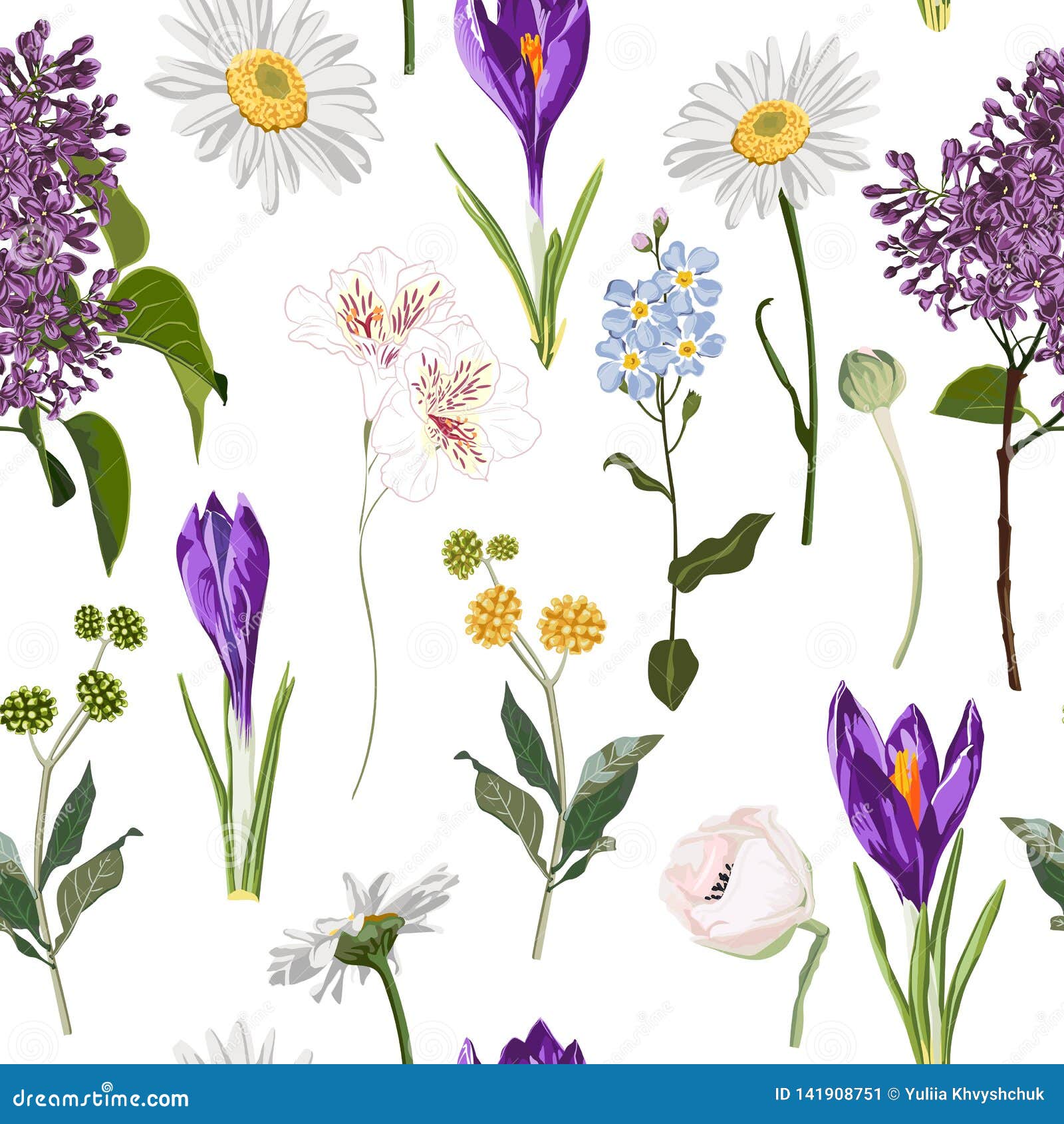 Spring Flowers Drawing