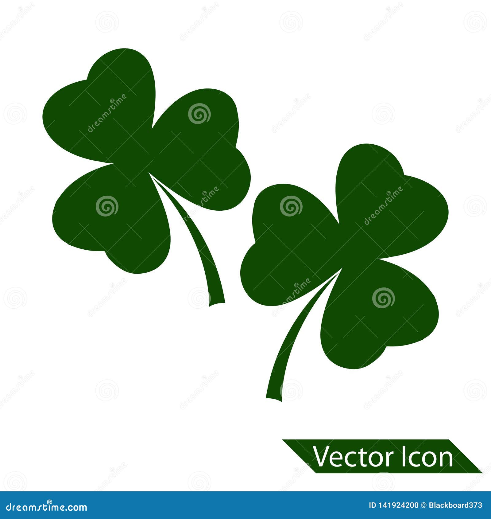 3 Leaf Clover Sign Icon. Saint Patrick Symbol. Ecology Concept Stock ...