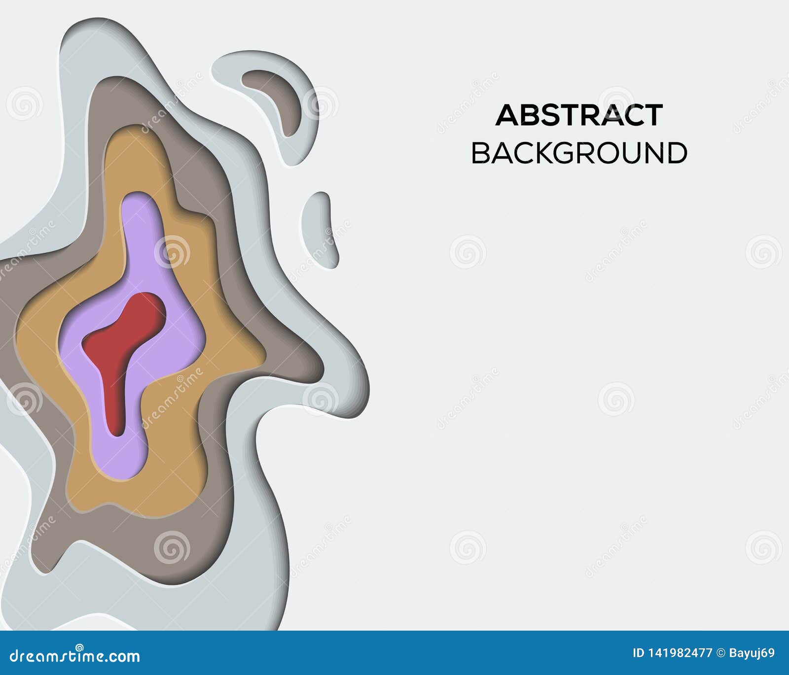 3D Abstract Background With Paper Cut Shapes.Abstract Paper Carve ...