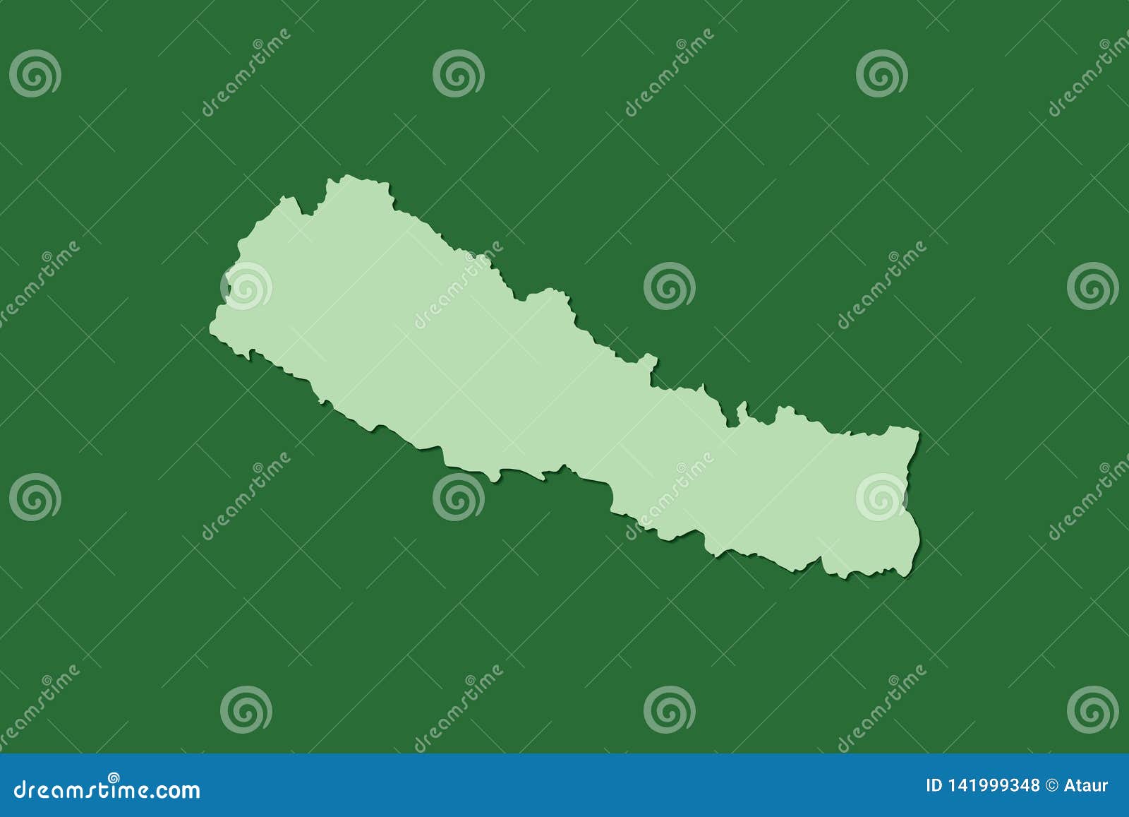 Nepal Vector Map Sticker. | CartoonDealer.com #93587476
