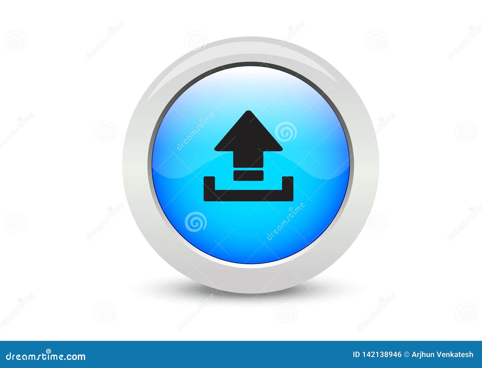 Abstract Beautiful Web Button on Upload Click Here Design Stock ...