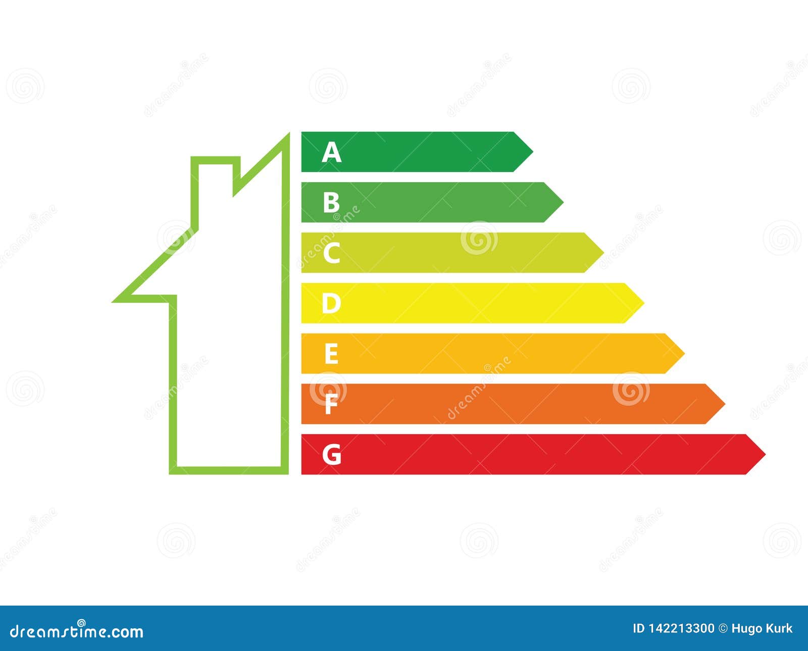 Household Energy Label Symbol Stock Illustration - Illustration of ...