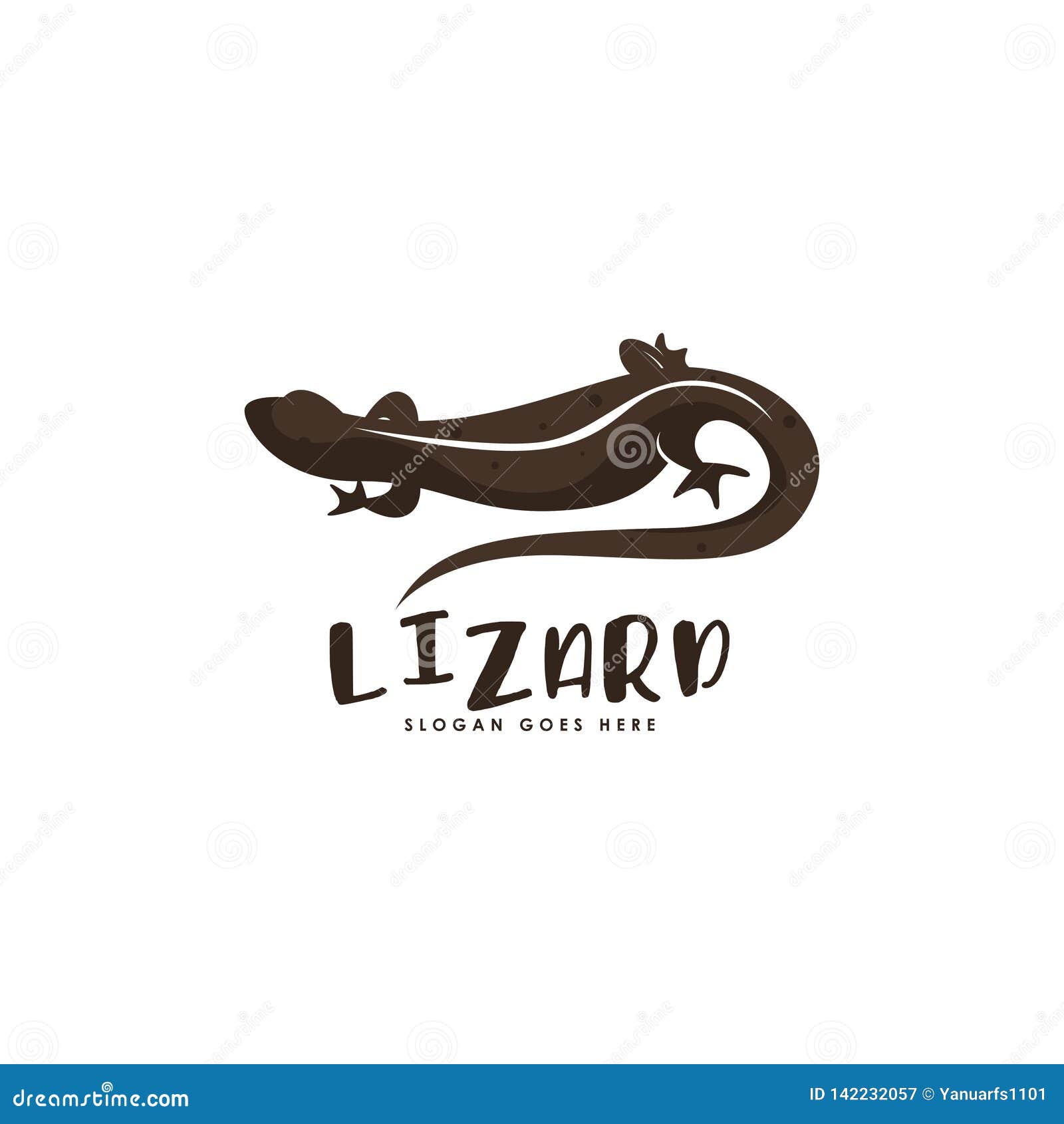 Lizard Logo Vector. Reptile Logo Vector Stock Vector - Illustration of ...