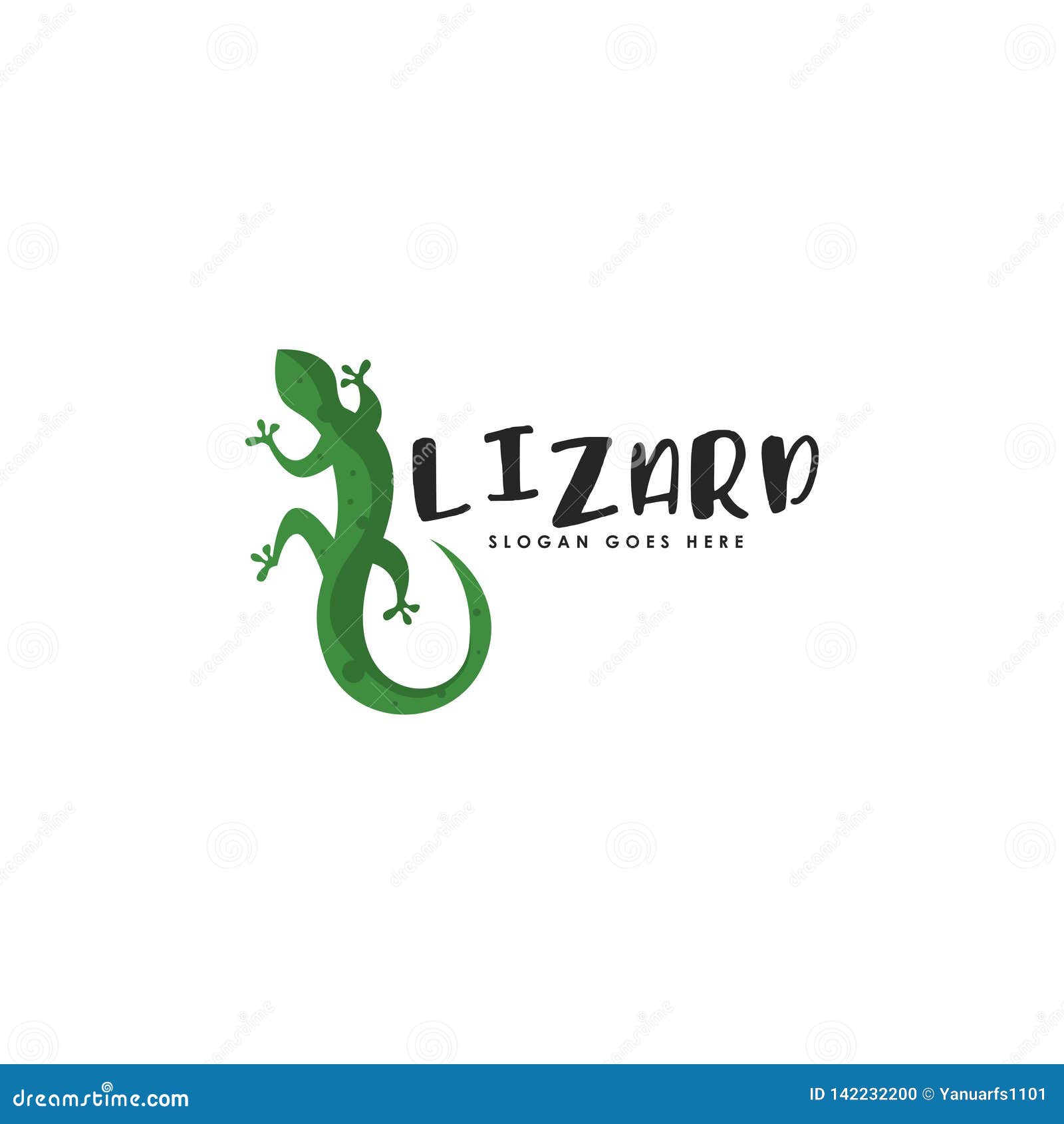 Lizard Logo Vector. Reptile Logo Vector Stock Vector - Illustration of ...