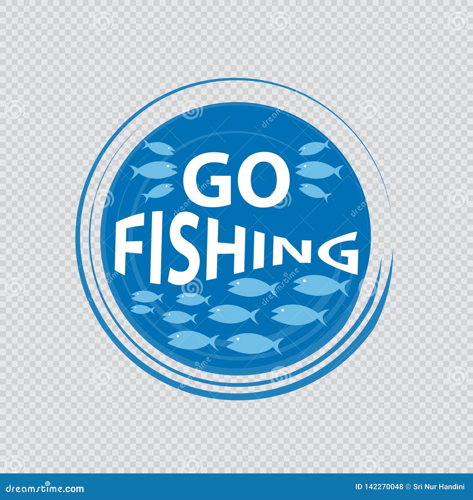 Go fishing logo stock illustration. Illustration of business - 142270048