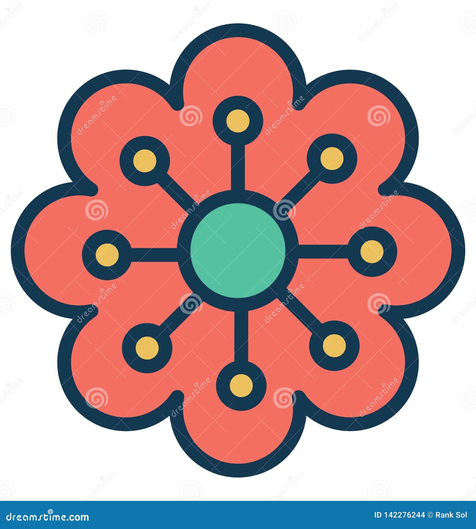 Print Bloom Vector Icon Which Can Easily Modified or Edit Stock Vector ...