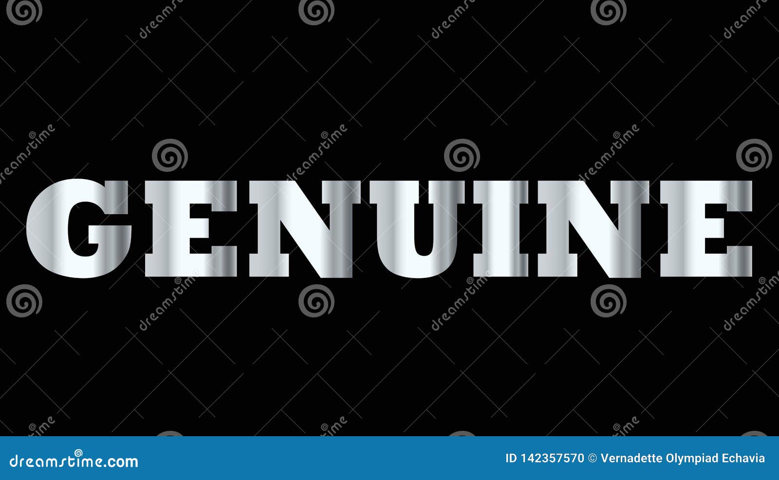 Shiny Silver Capital Letter Word Genuine Stock Illustration ...