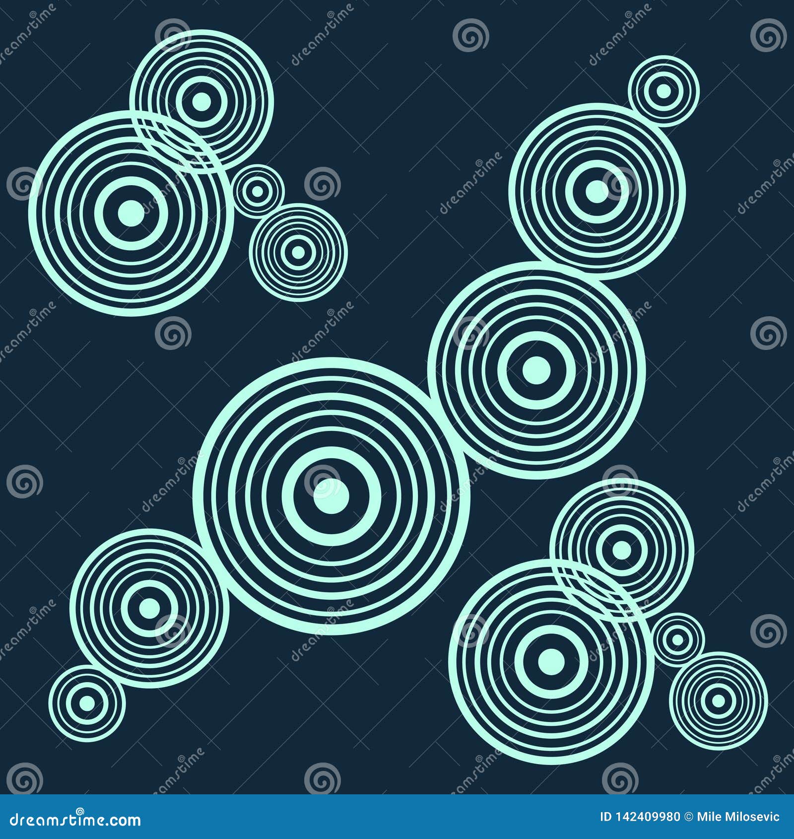 Abstract Circle Pattern Background, Vector Graphic Illustration. Stock ...