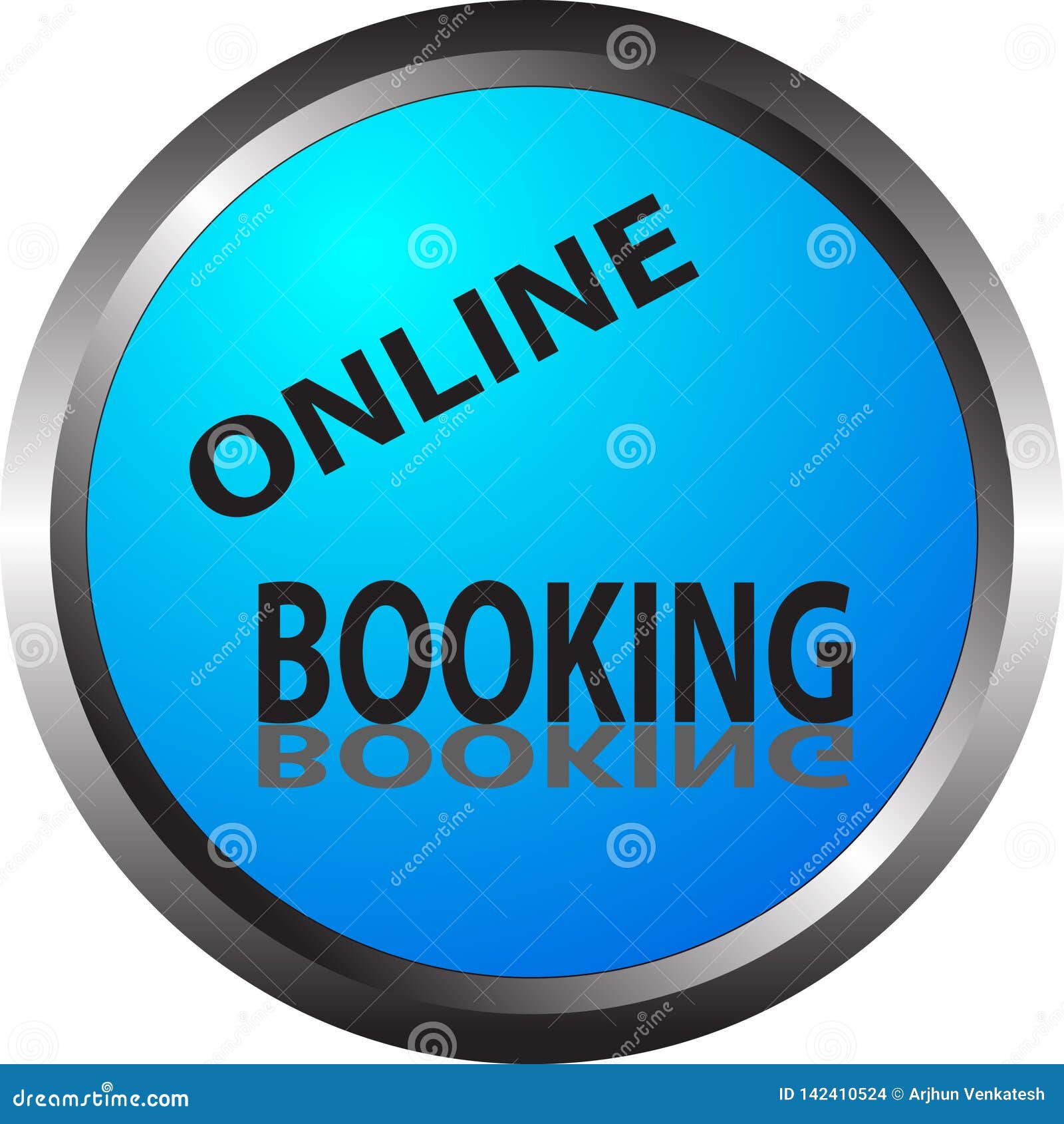 Web Button Classic Online Booking Button White Background Stock ...