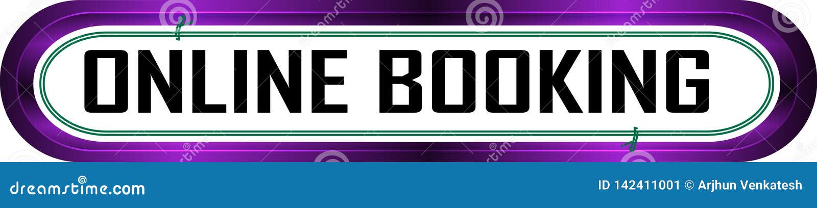 Web Button Classic Online Booking Button White Background Stock ...