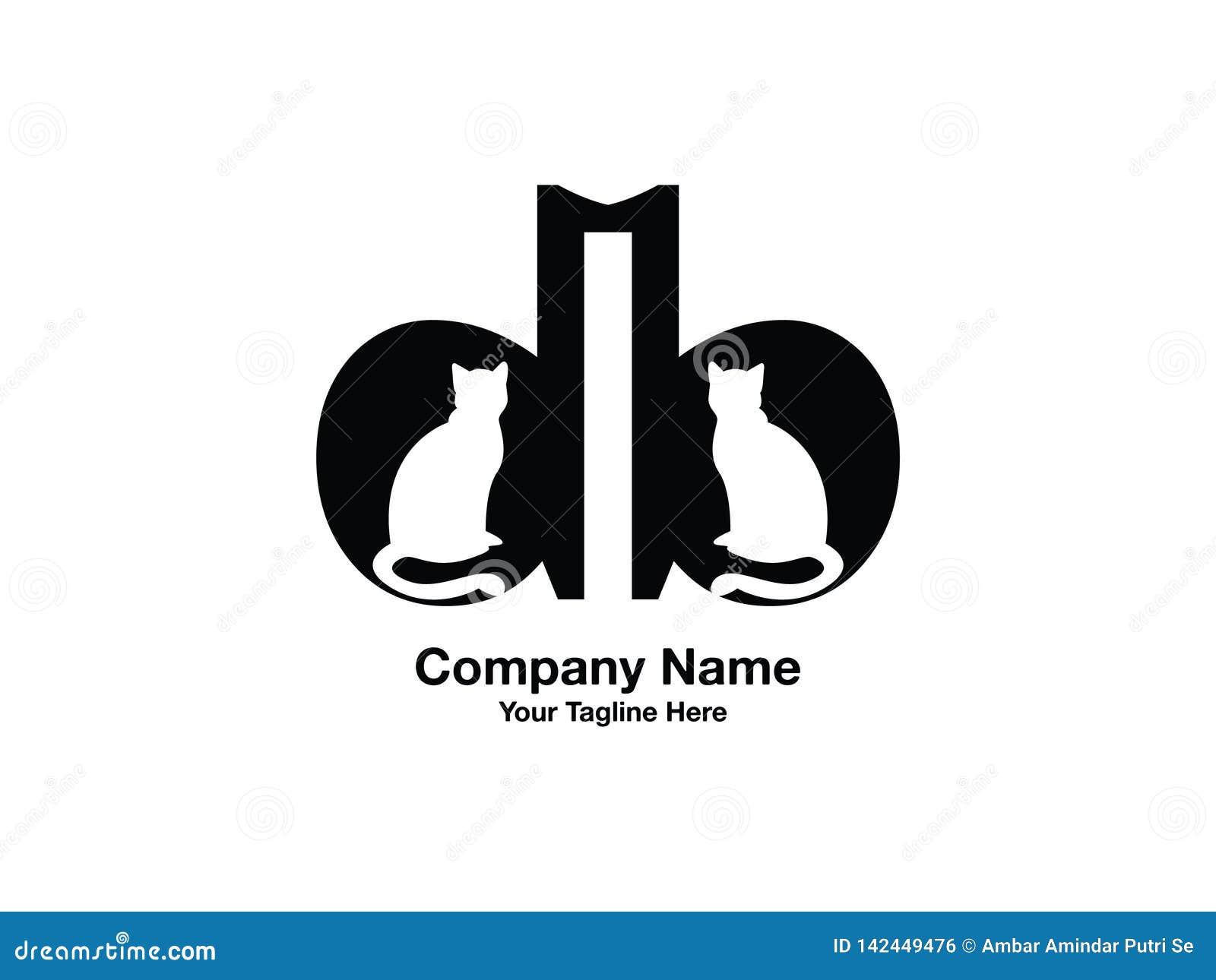 Abstract,Unique and Minimal Alphabet Letter Db with a Hidden Cat Stock ...