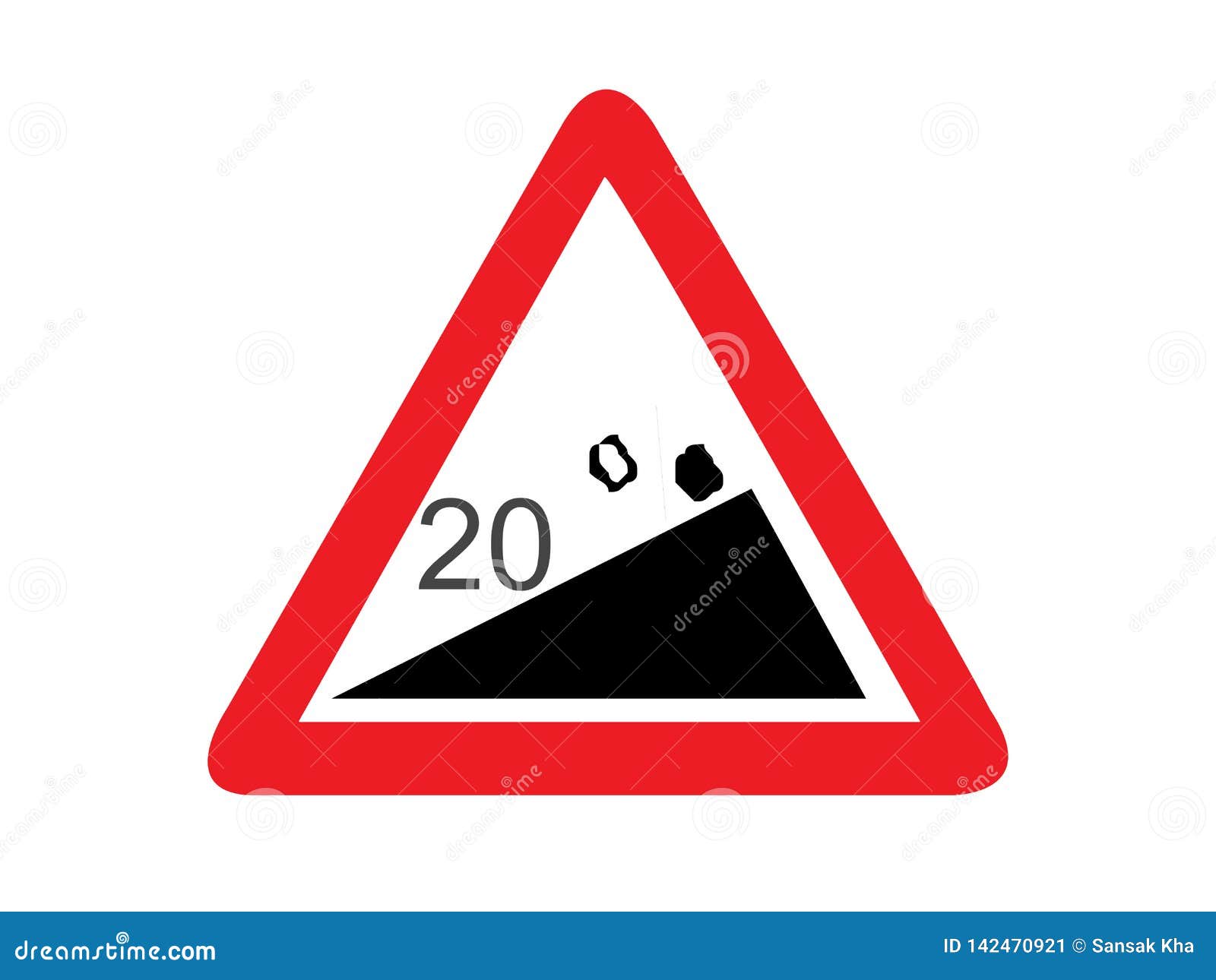 Slope Sign Icon. Trendy Slope Sign Logo Concept On White Background ...