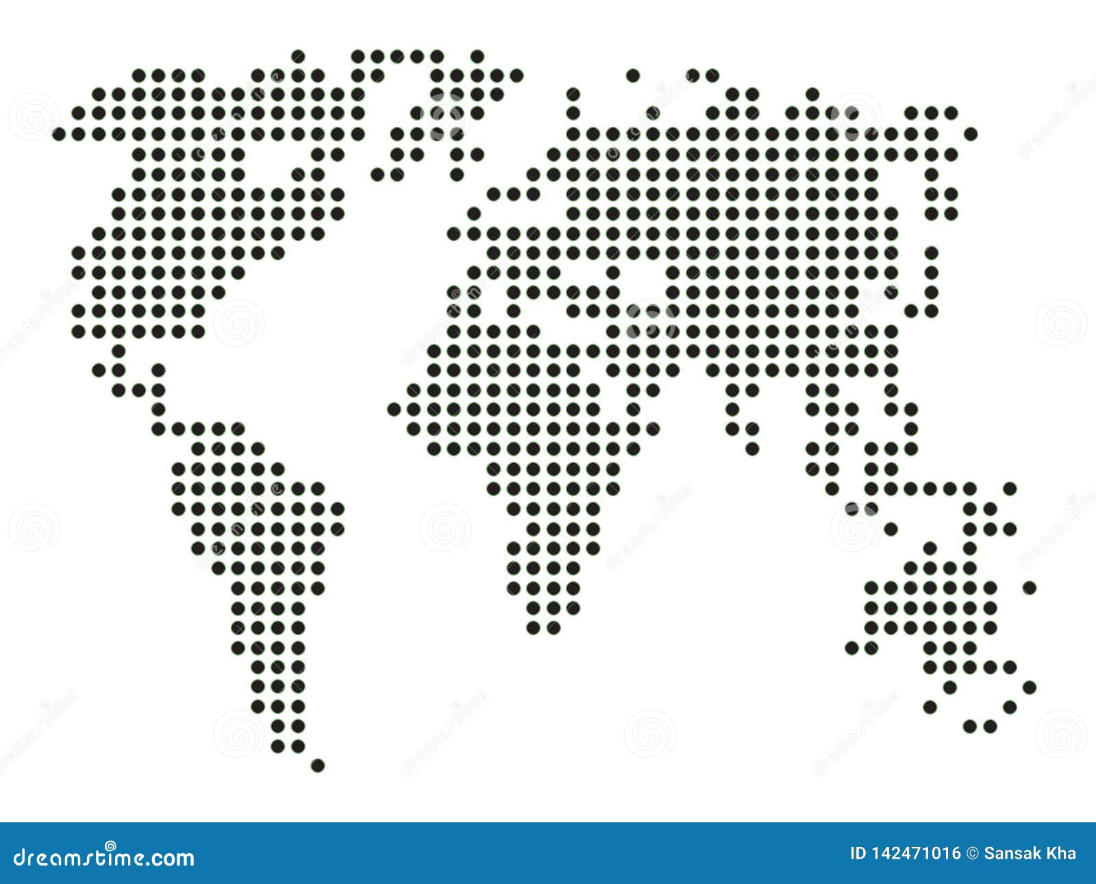 Dots World Map ,vector Earth and Globe Icons Set Stock Illustration ...