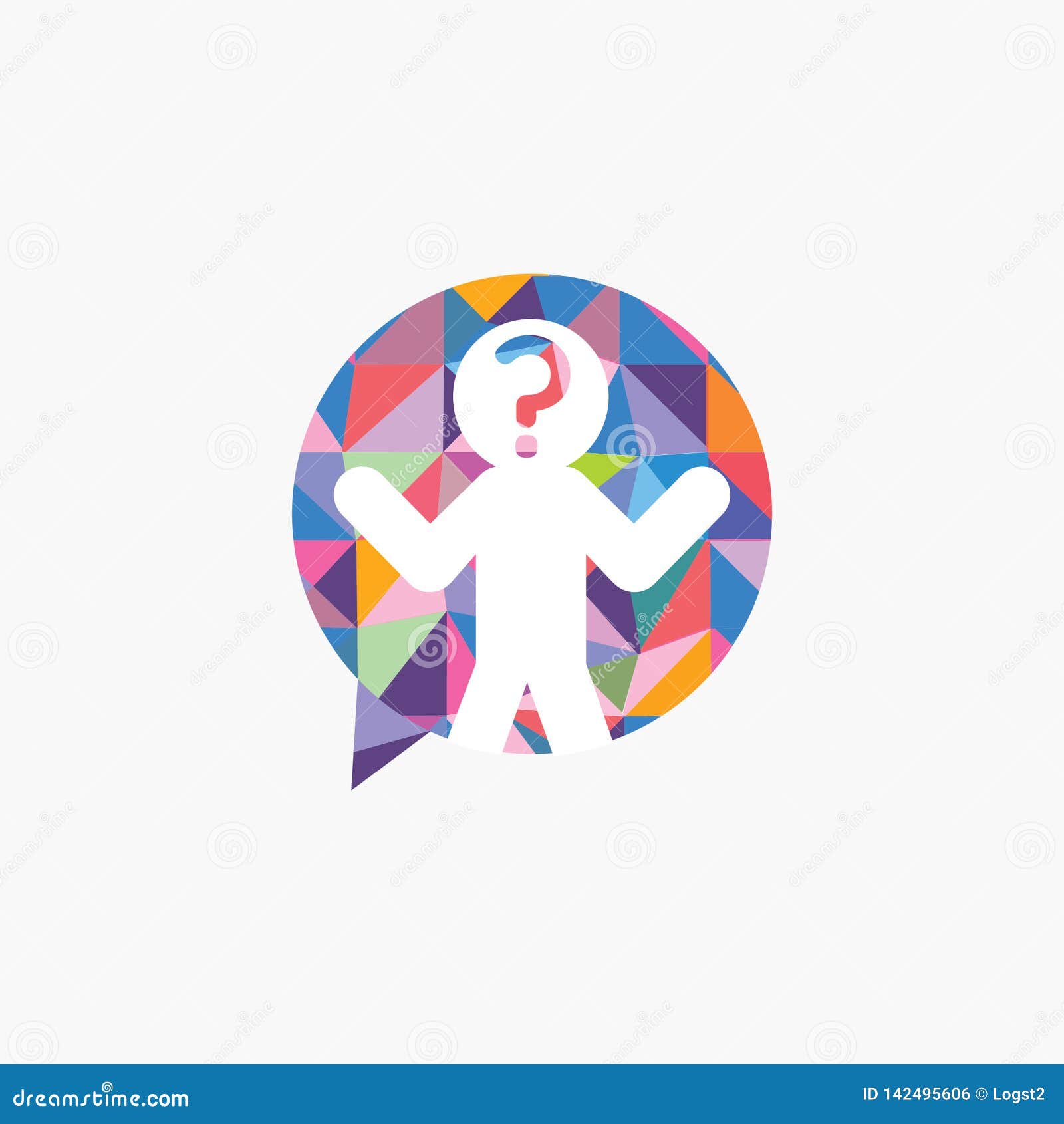 Colored Man Icon. Man Icon Vector. Colors Logo Stock Vector ...