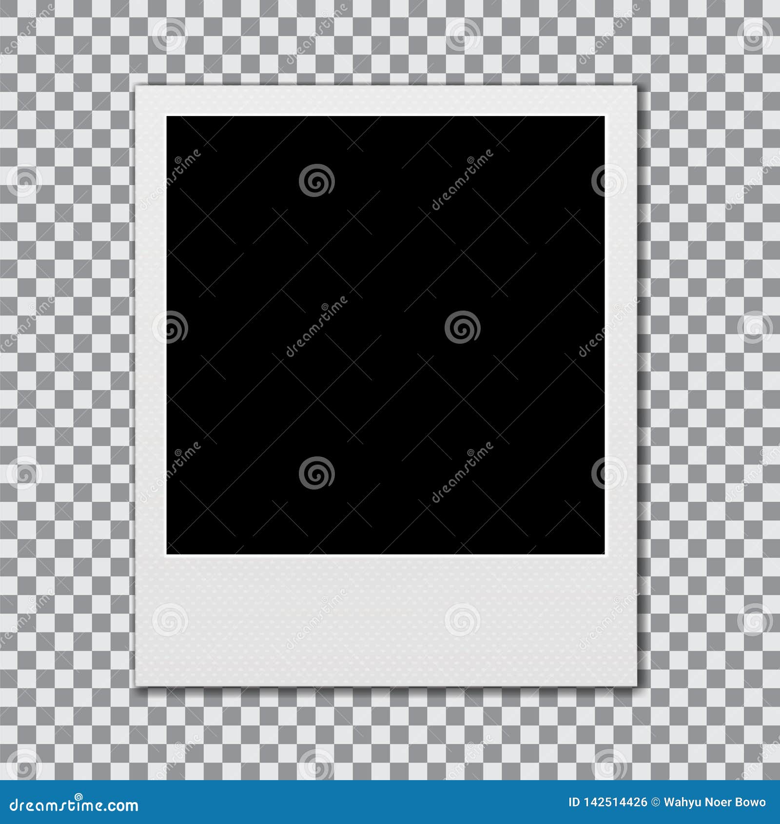 Blank instant photo frame stock vector. Illustration of abstract ...