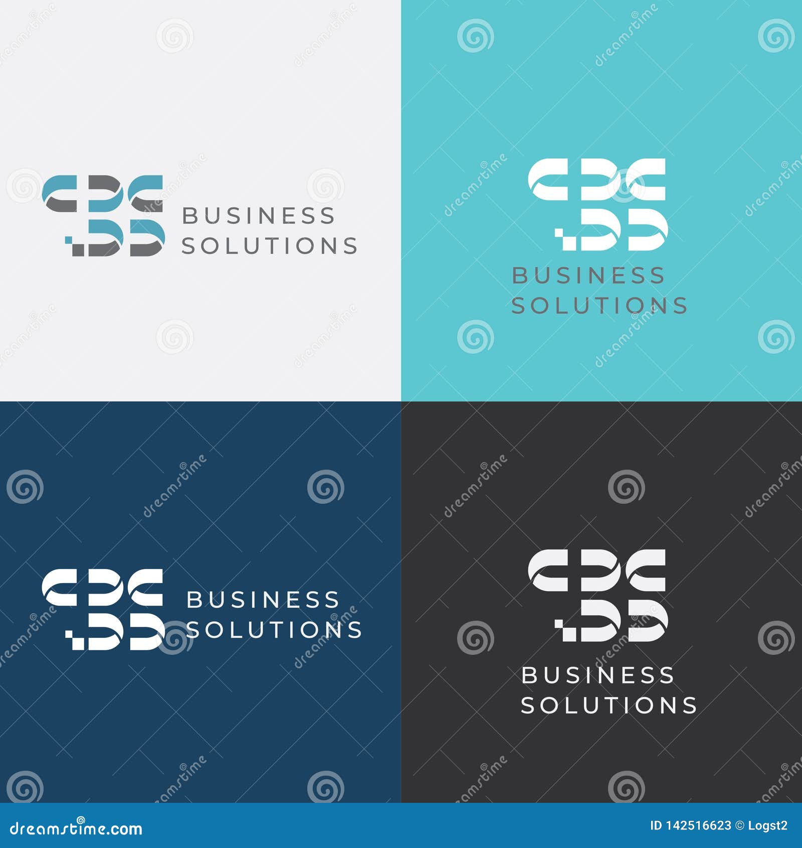Business Vector Logo. Business Solutions Emblem Stock Vector ...