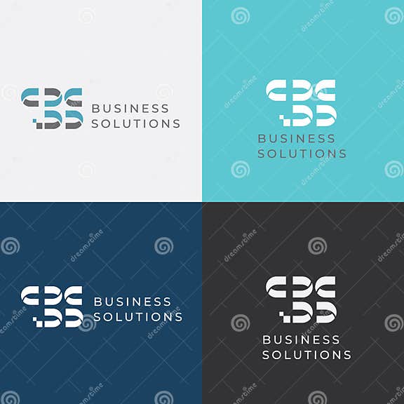 Business Vector Logo. Business Solutions Emblem Stock Vector ...