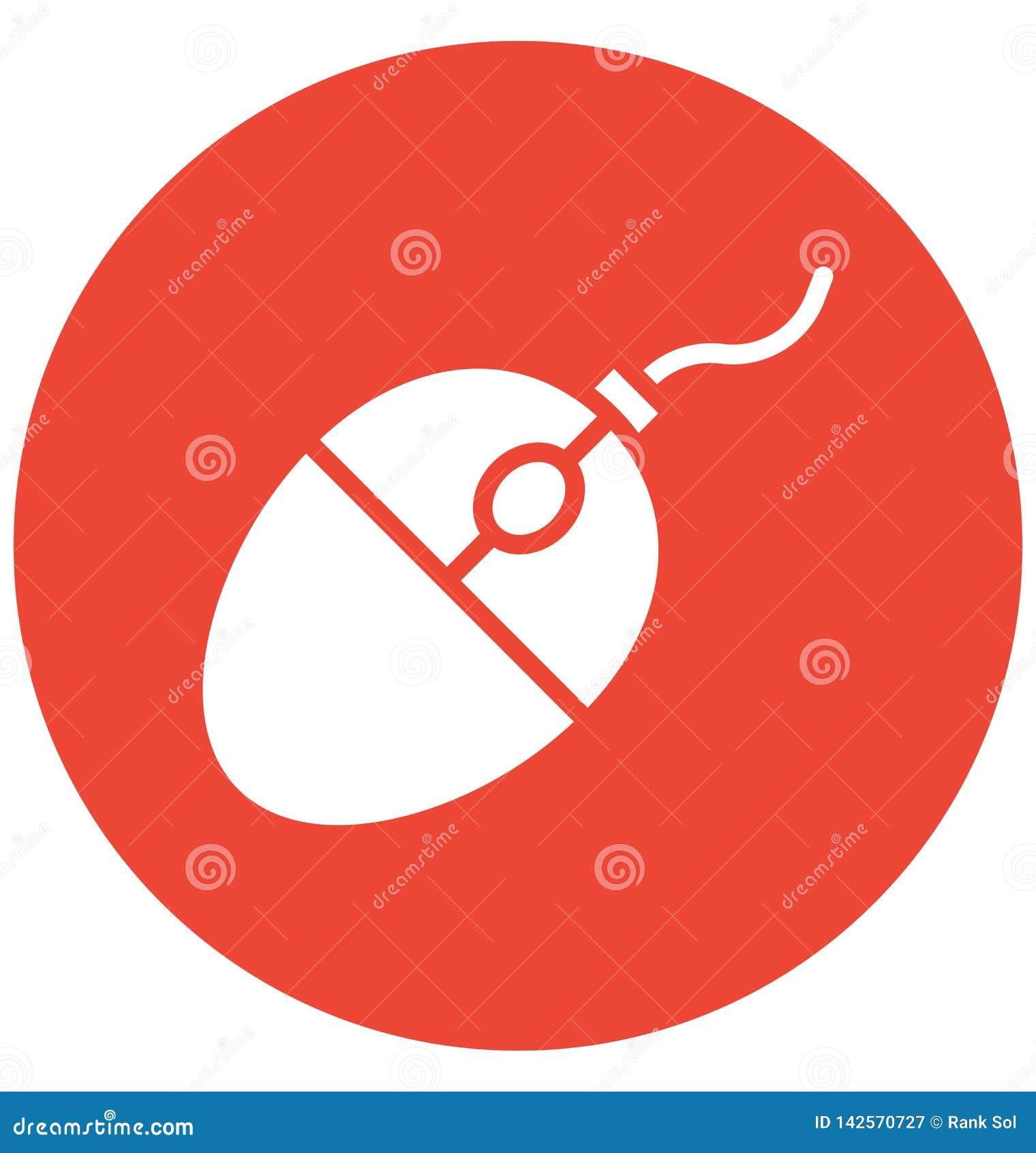 Computer Mouse Isolated Vector Icon Which Can Easily Modify or Edit ...