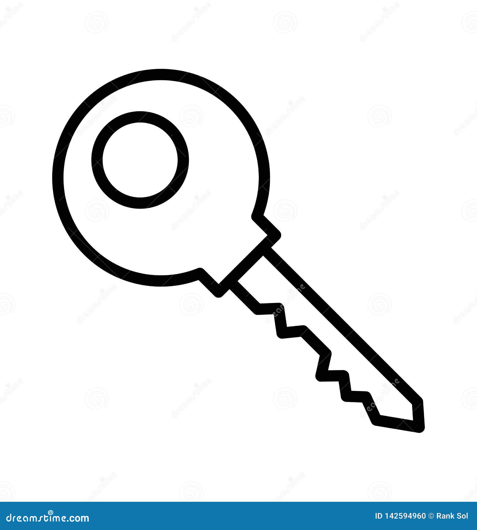 Key Isolated Vector Icon Which Can Easily Modify or Edit Stock Vector ...