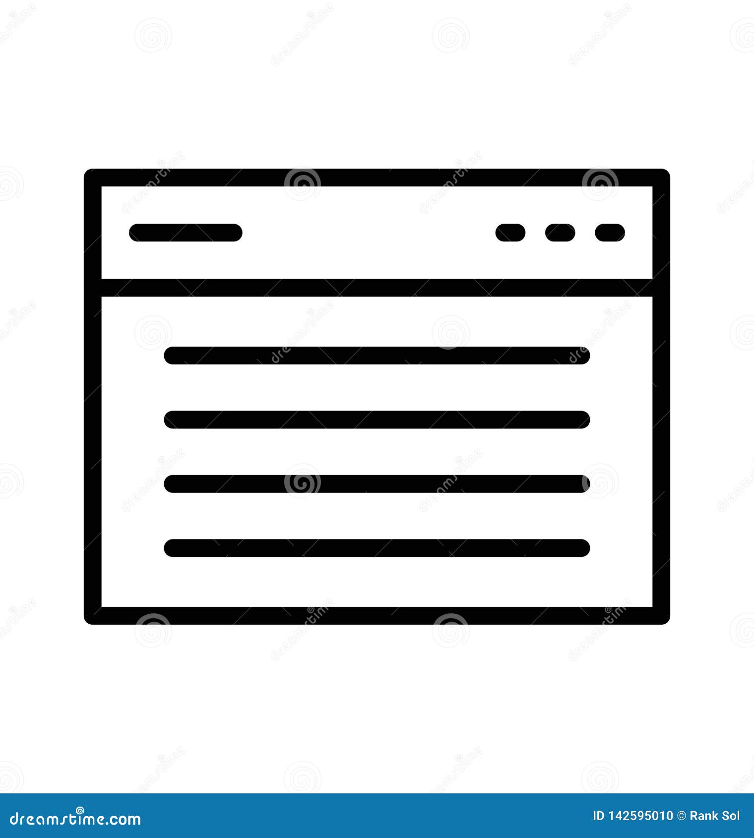 Tab Isolated Vector Icon Which Can Easily Modify or Edit Stock Vector ...