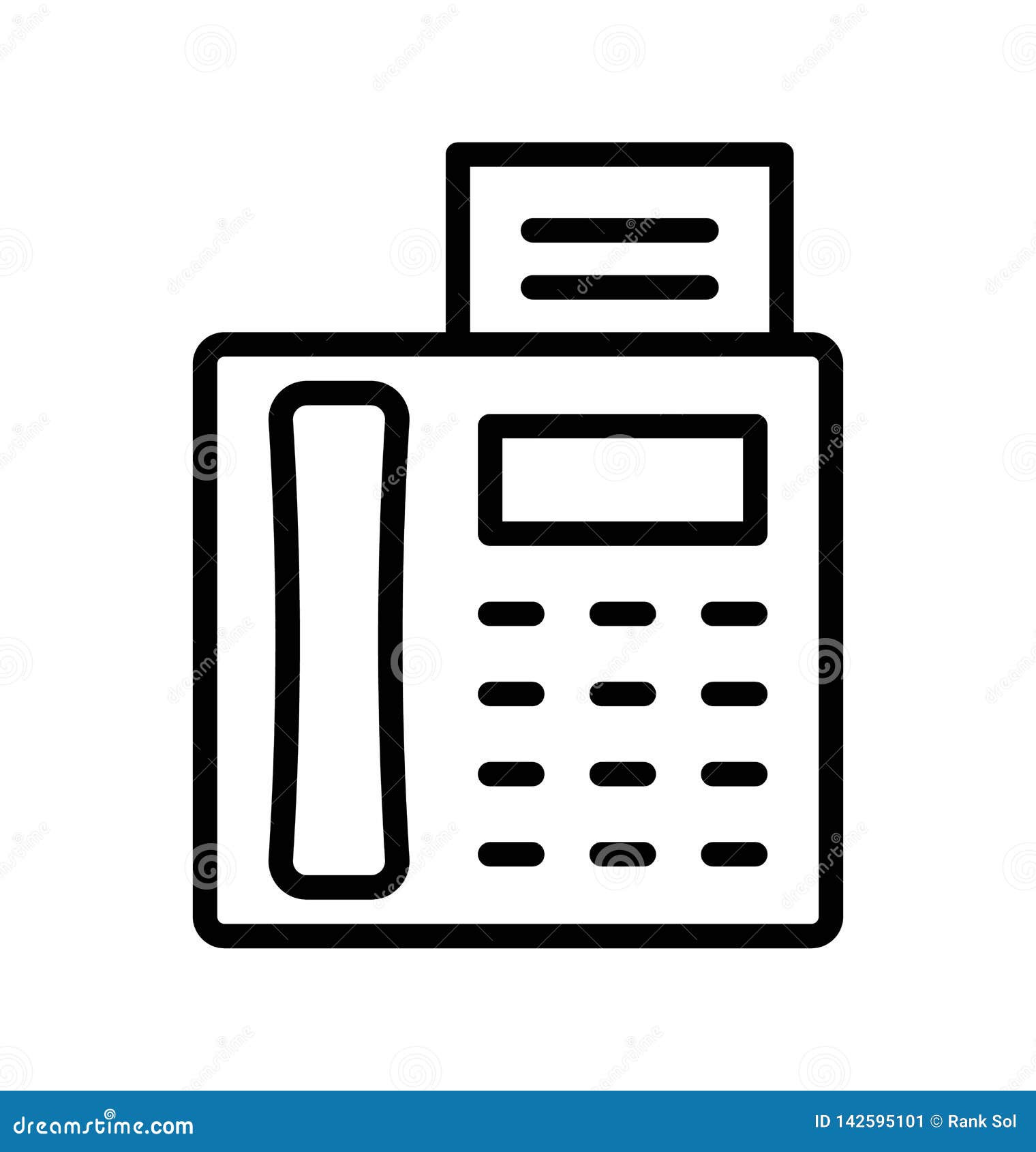 Fax Isolated Vector Icon Which Can Easily Modify or Edit Stock Vector ...