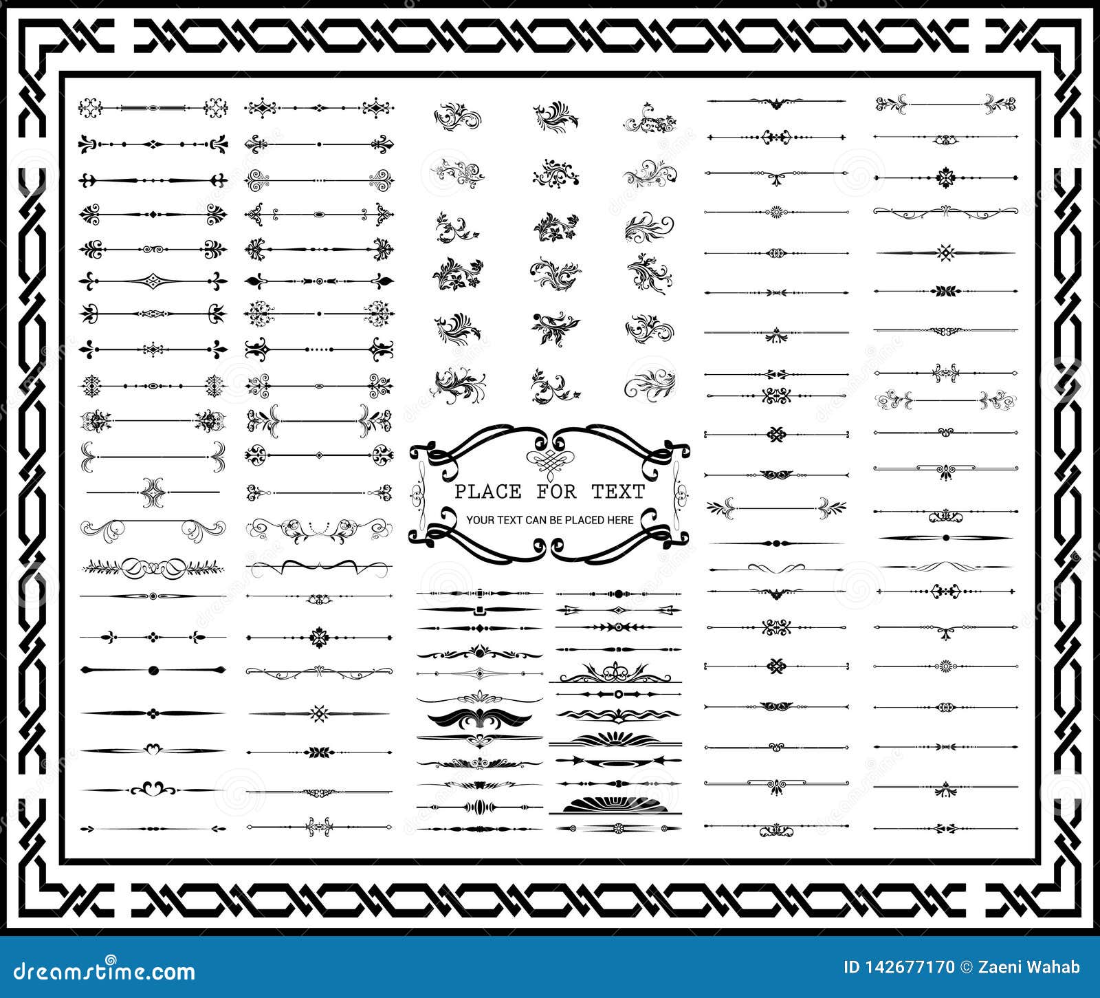 Retro Object Decorative Ornaments Frames and Beautifying Your Stock ...