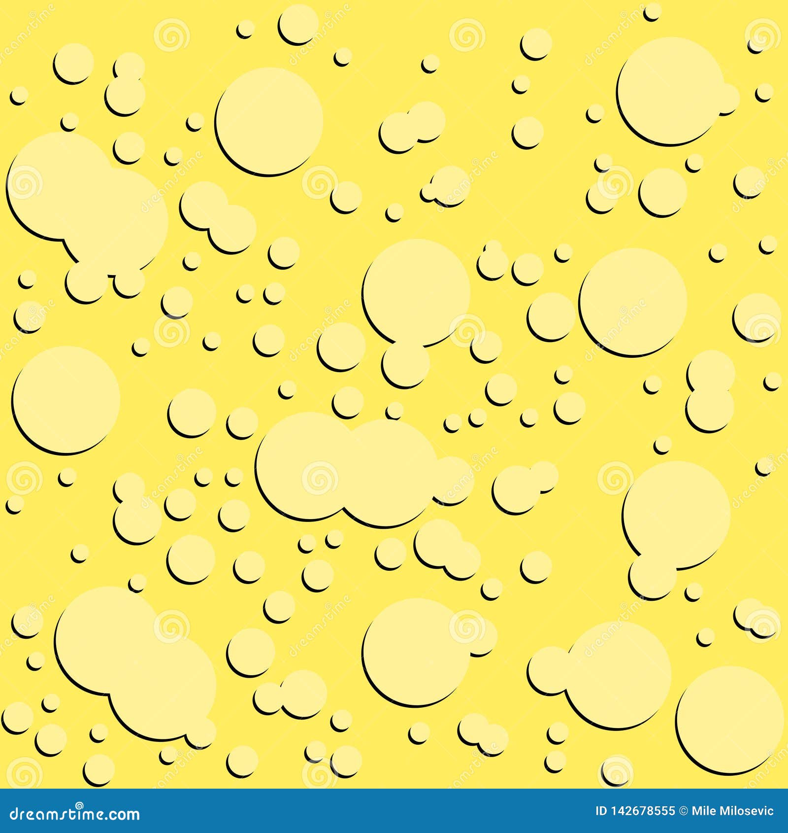 Abstract Pattern White Yellow Circle. Stock Vector - Illustration of ...