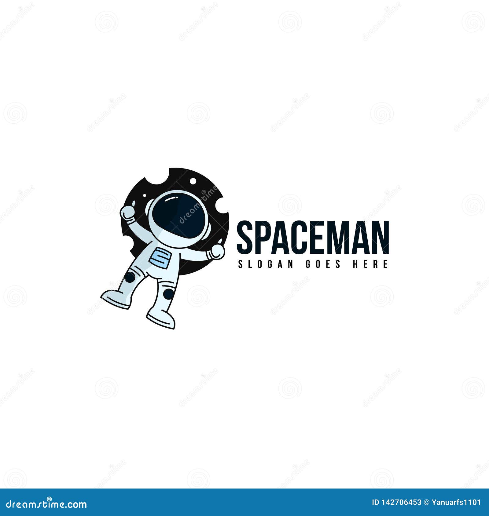 Spaceman Logo Vector. Astronaut Logo Template Stock Vector ...
