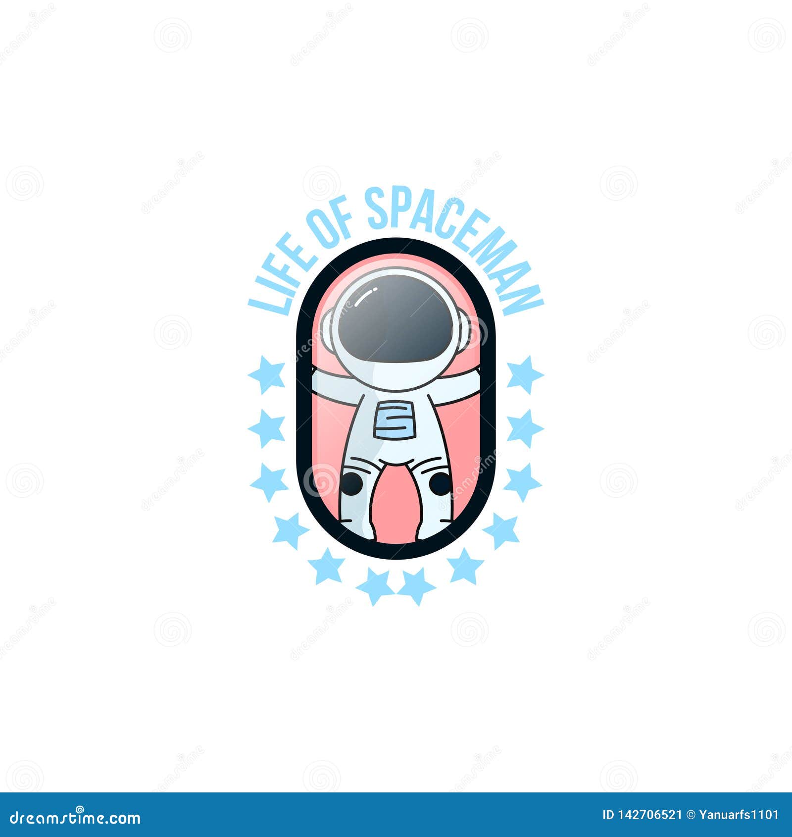 Spaceman Logo Vector. Astronaut Logo Template Stock Vector ...