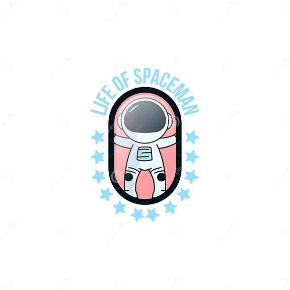 Spaceman Logo Vector. Astronaut Logo Template Stock Vector ...