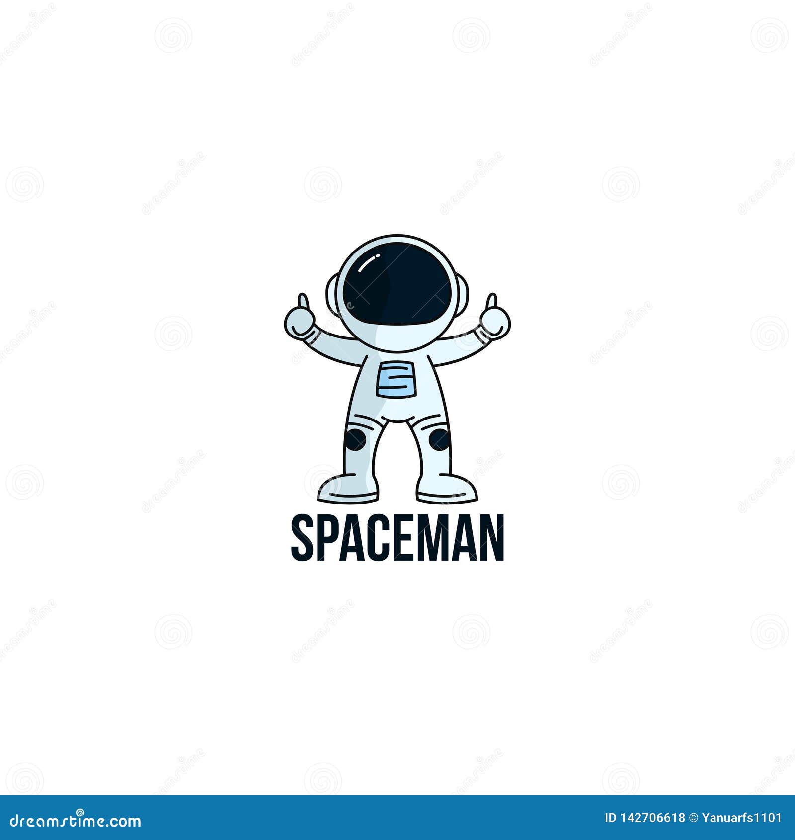 Spaceman Logo . Astronaut Logo Template Stock Illustration ...