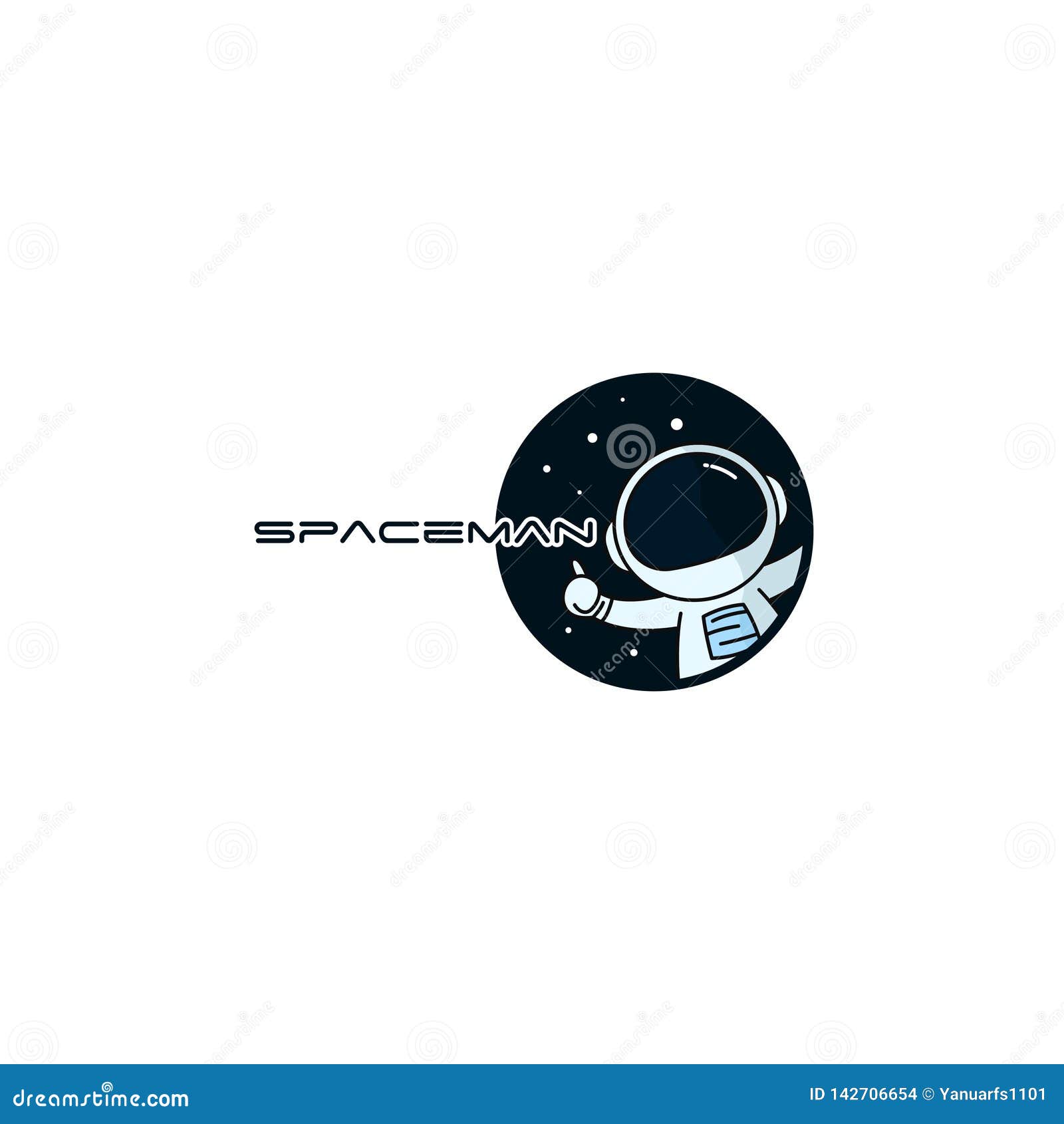 Spaceman Logo . Astronaut Logo Template Stock Illustration ...