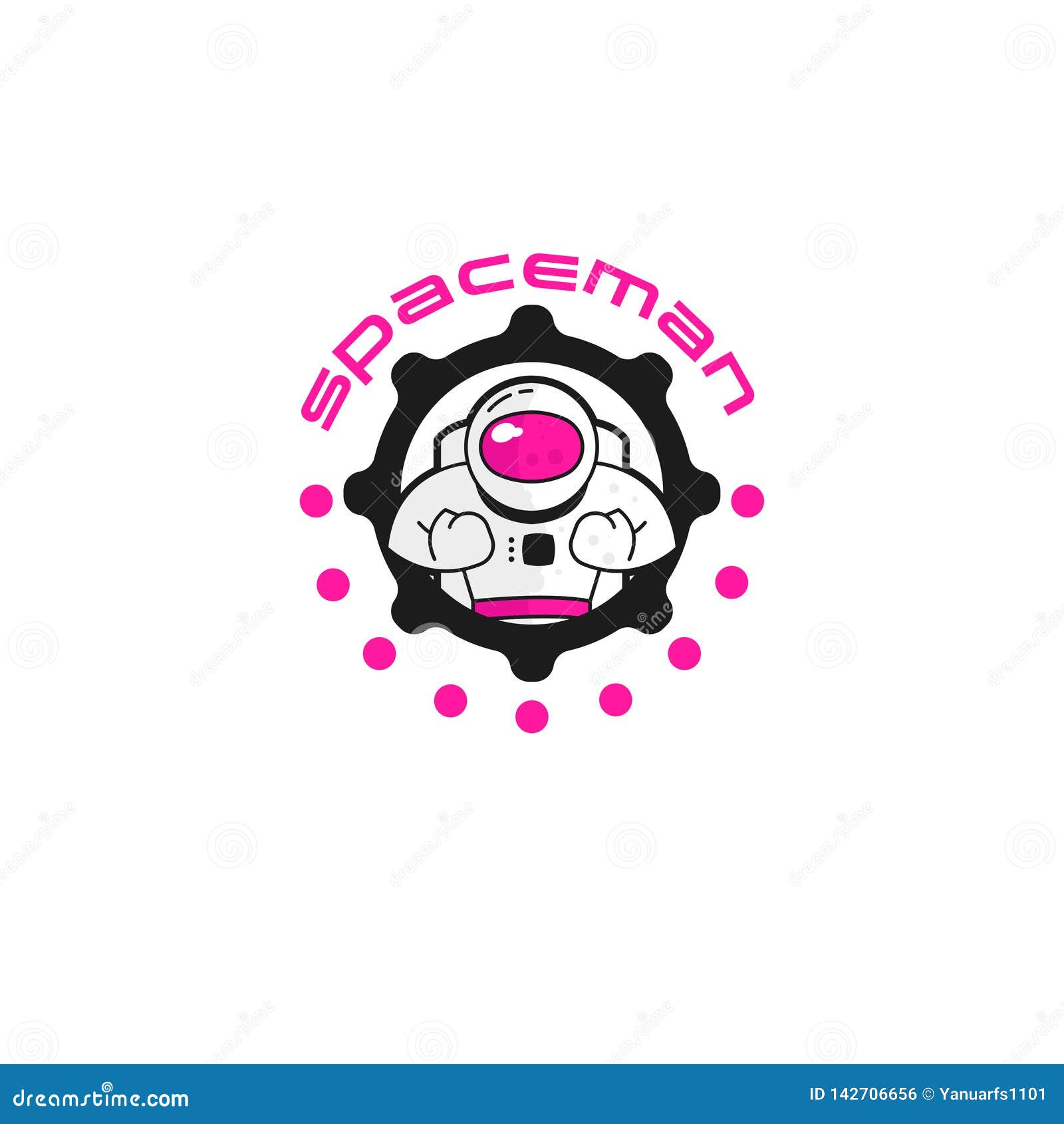 Spaceman Logo . Astronaut Logo Template Stock Illustration ...