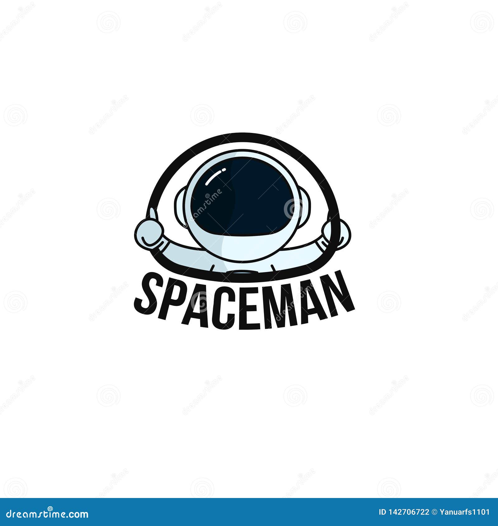 Spaceman Logo . Astronaut Logo Template Stock Illustration ...