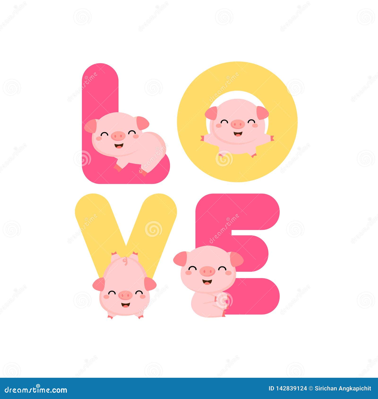 Pigs In Love Royalty-Free Stock Image | CartoonDealer.com #13251382