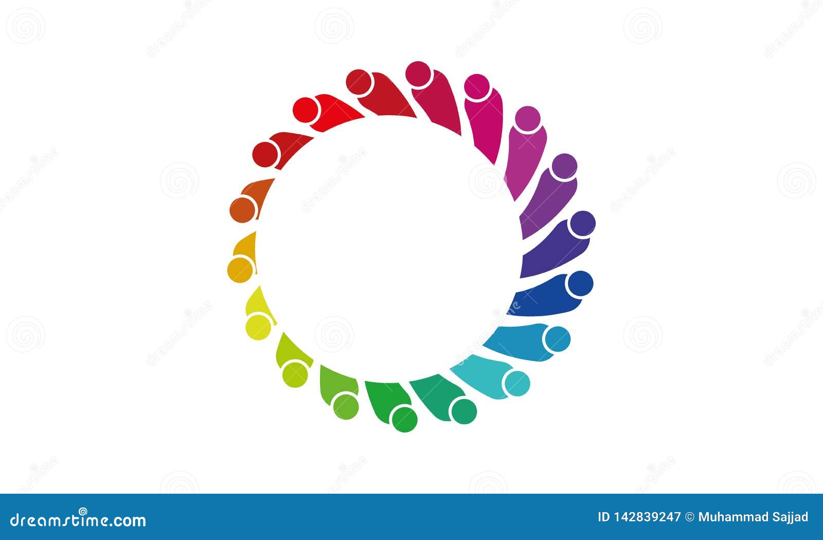 Team Work Logo - Rounded Team Work Union People Logo Template- Circular ...