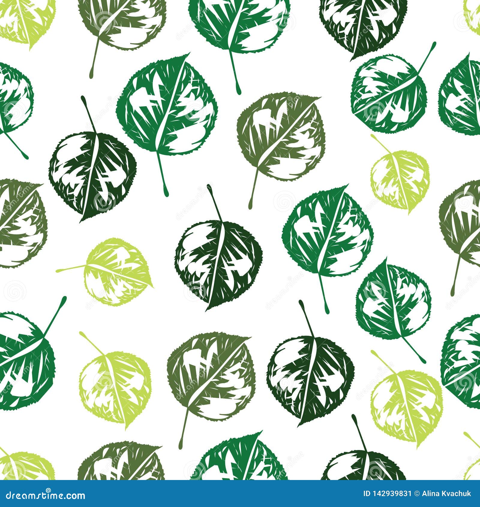 Leaf Branch Pattern Seamless Background Stock Illustration ...