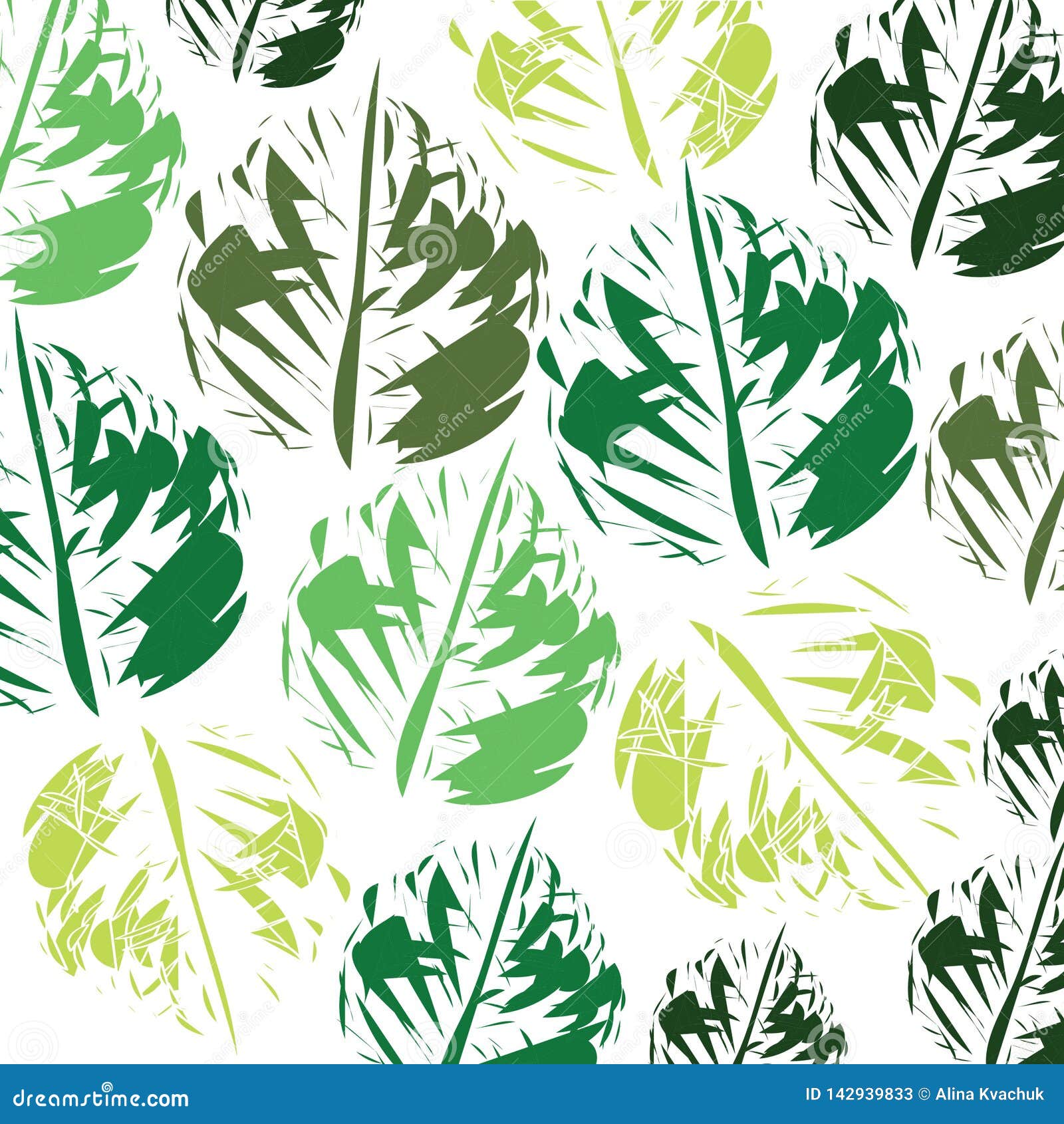 Abstract Pattern with Trees Branches. Nature Theme Stock Vector ...